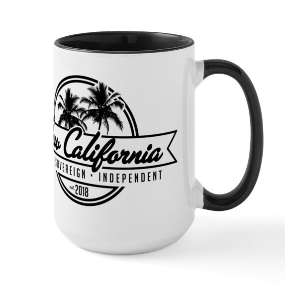 CafePress - New California - 15 oz Ceramic Large White Novelty Mug ...