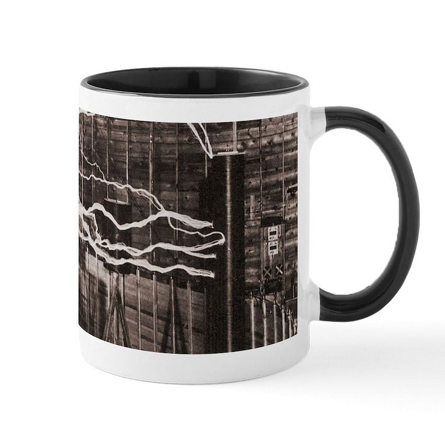 CafePress - Nikola Tesla At Colorado Springs Mugs - 11 oz Ceramic Mug ...