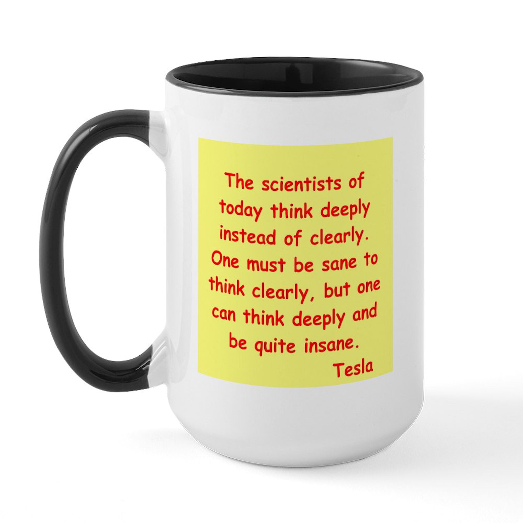 CafePress - Nikola Tesla Quotes Large Mug - 15 oz Ceramic Large White ...