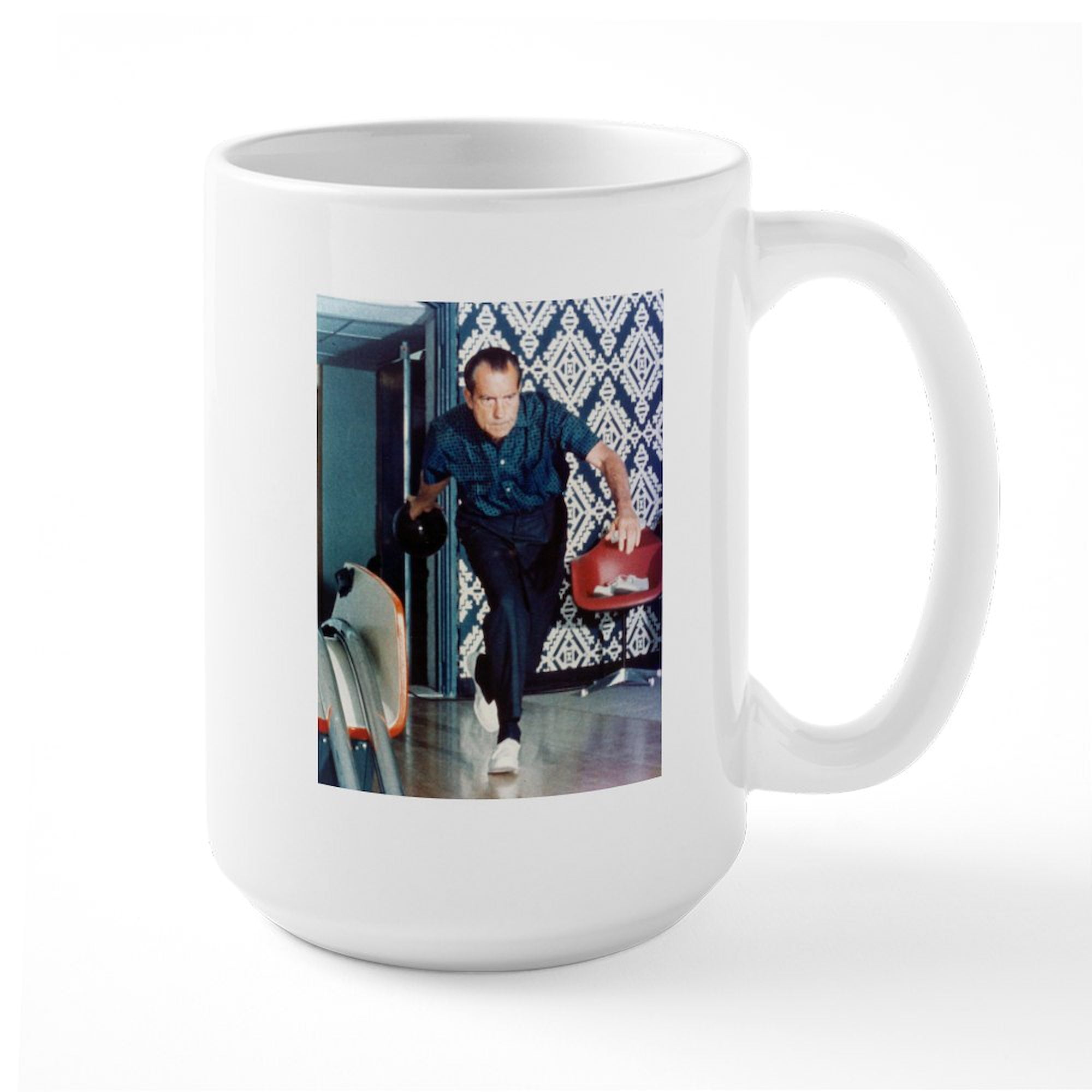 CafePress - Nixon Bowling Large Mug - 15 oz Ceramic Large White Novelty ...
