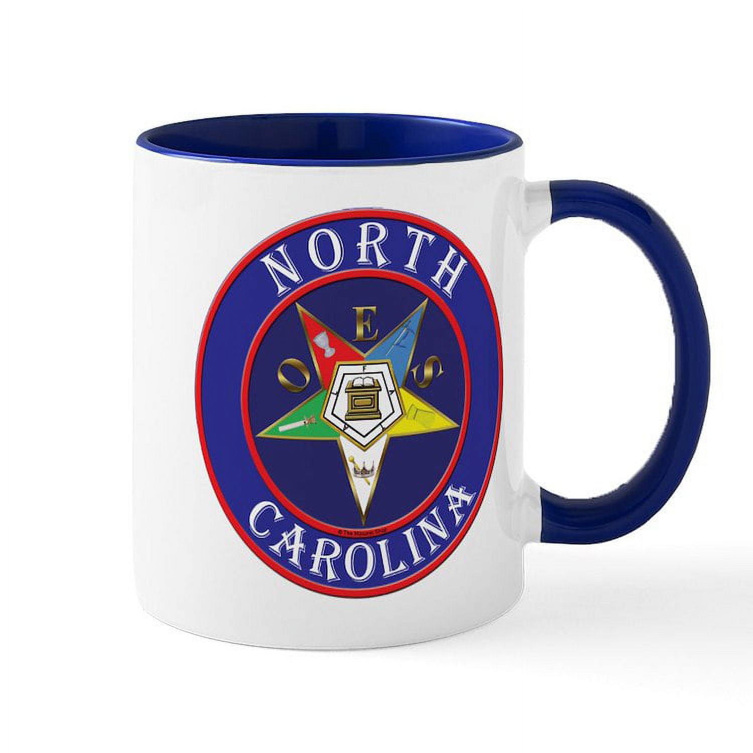 CafePress - North Carolina OES In A Circle Mug - 11 oz Ceramic Mug ...