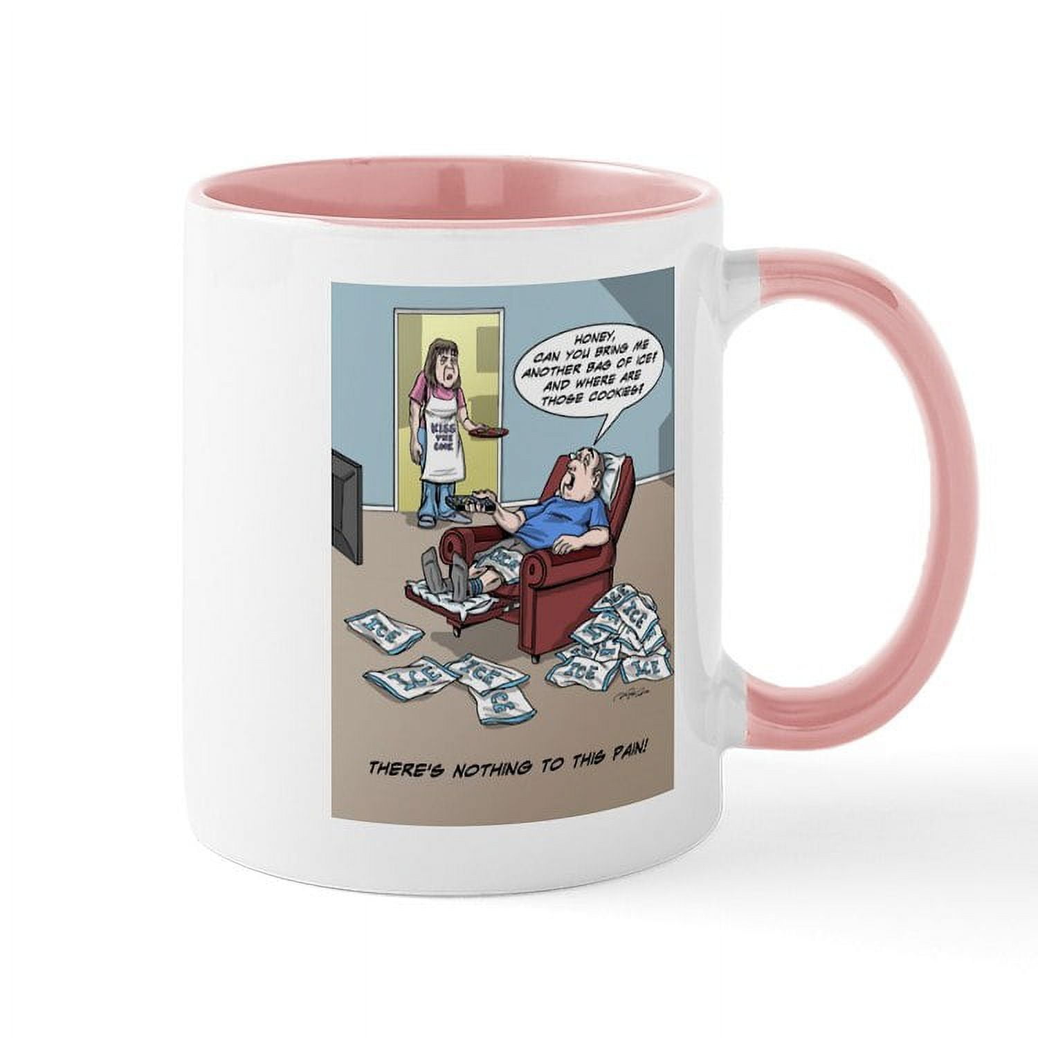 CafePress - Nothing To This Pain Mugs - 11 oz Ceramic Mug - Novelty ...