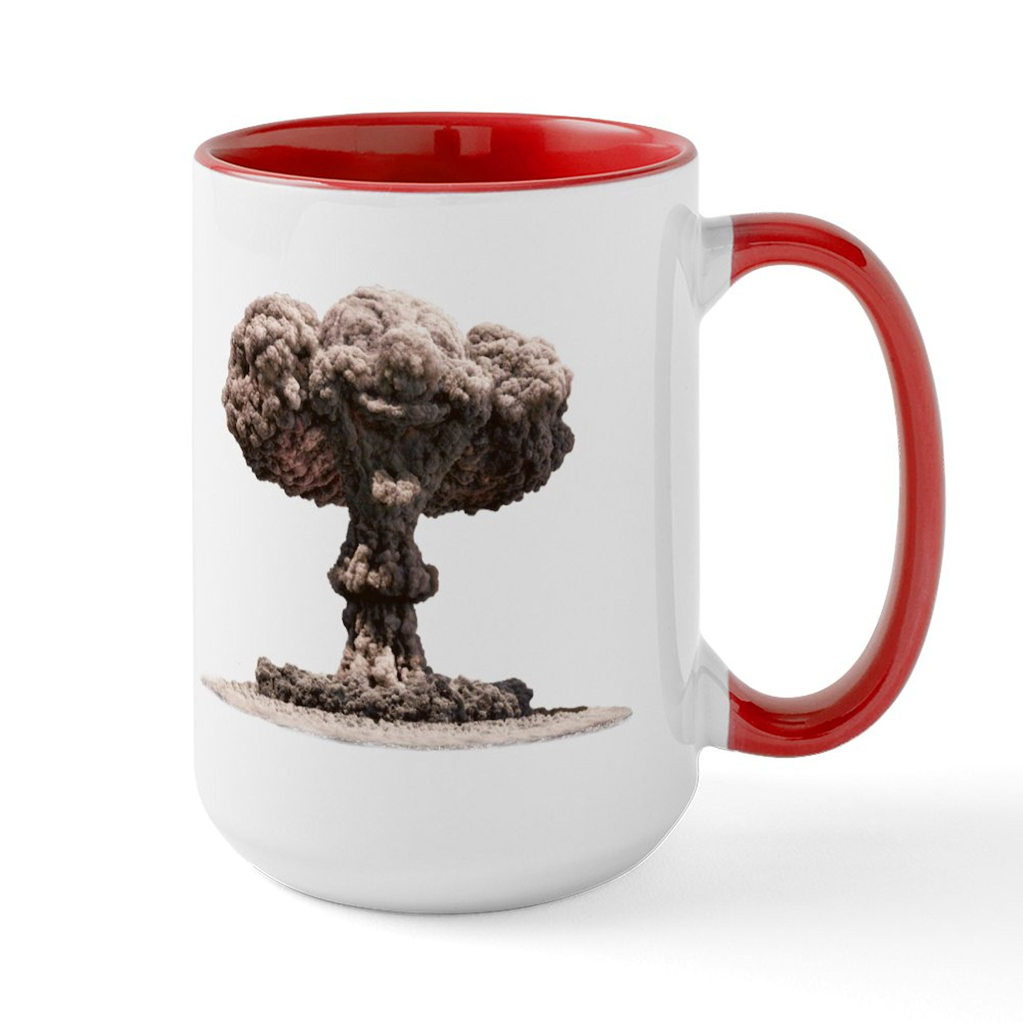 CafePress - Nuclear Explosion Mugs - 15 oz Ceramic Large White Novelty ...