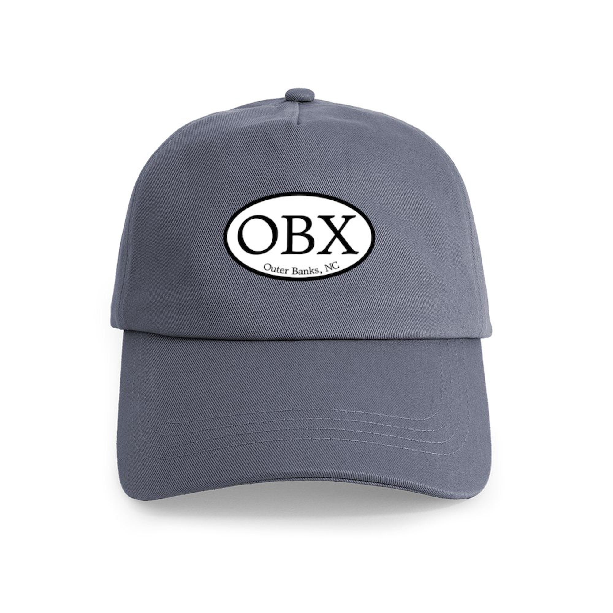 CafePress - OBX Outer Banks, NC Oval Cap - Adjustable 100% Brushed ...