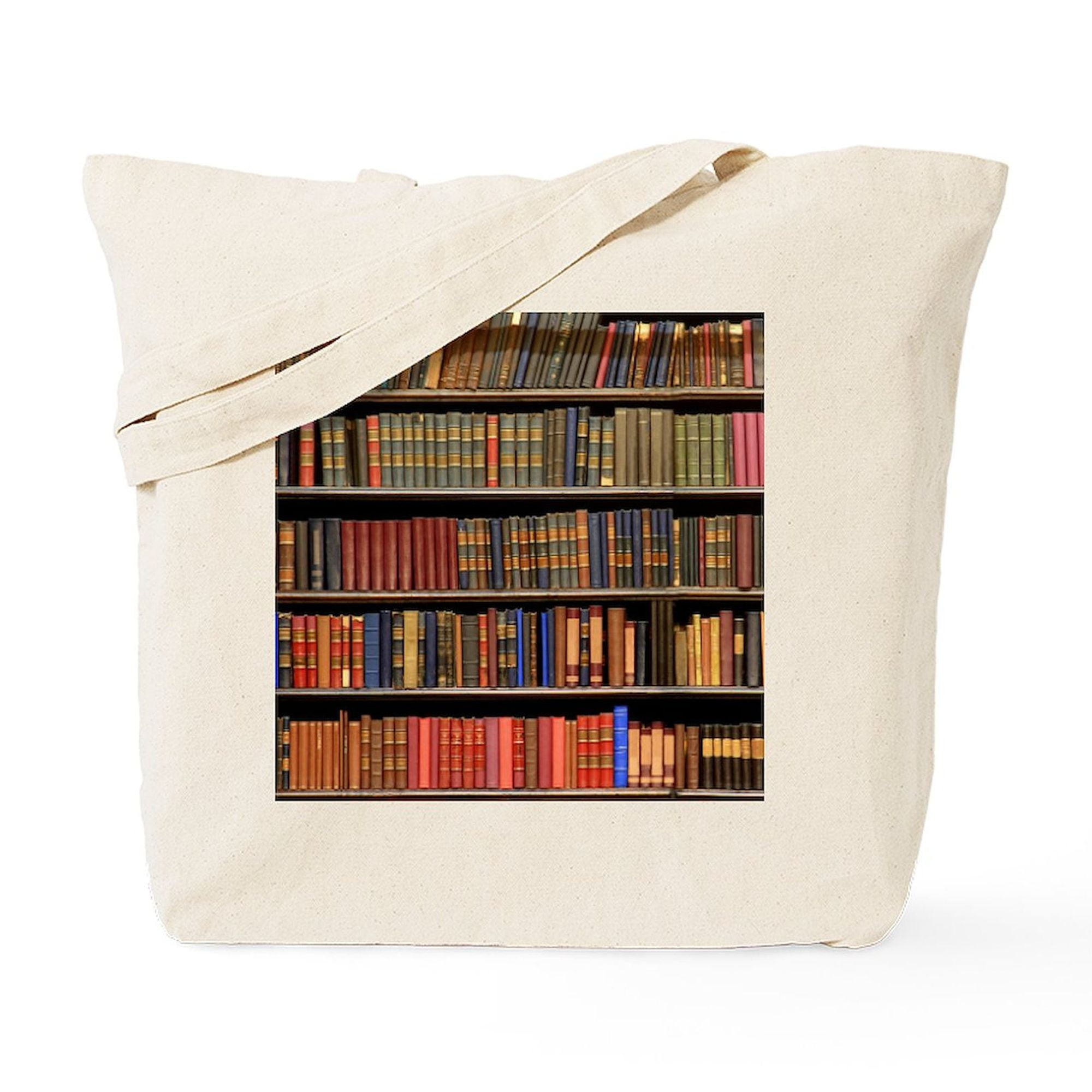 CafePress - Old Books On Library Shelf Tote Bag - Unisex Canvas Tote ...