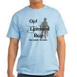 CafePress - Old Linemen Rule 2 T Shirt - Men's Classic Graphic T-Shirt ...