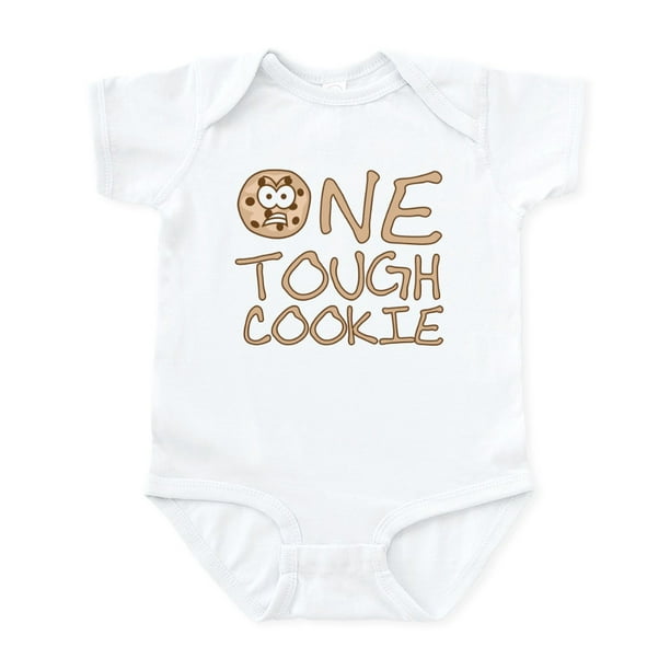 CafePress - One Tough Cookie Body Suit - Baby Light Bodysuit, Size ...