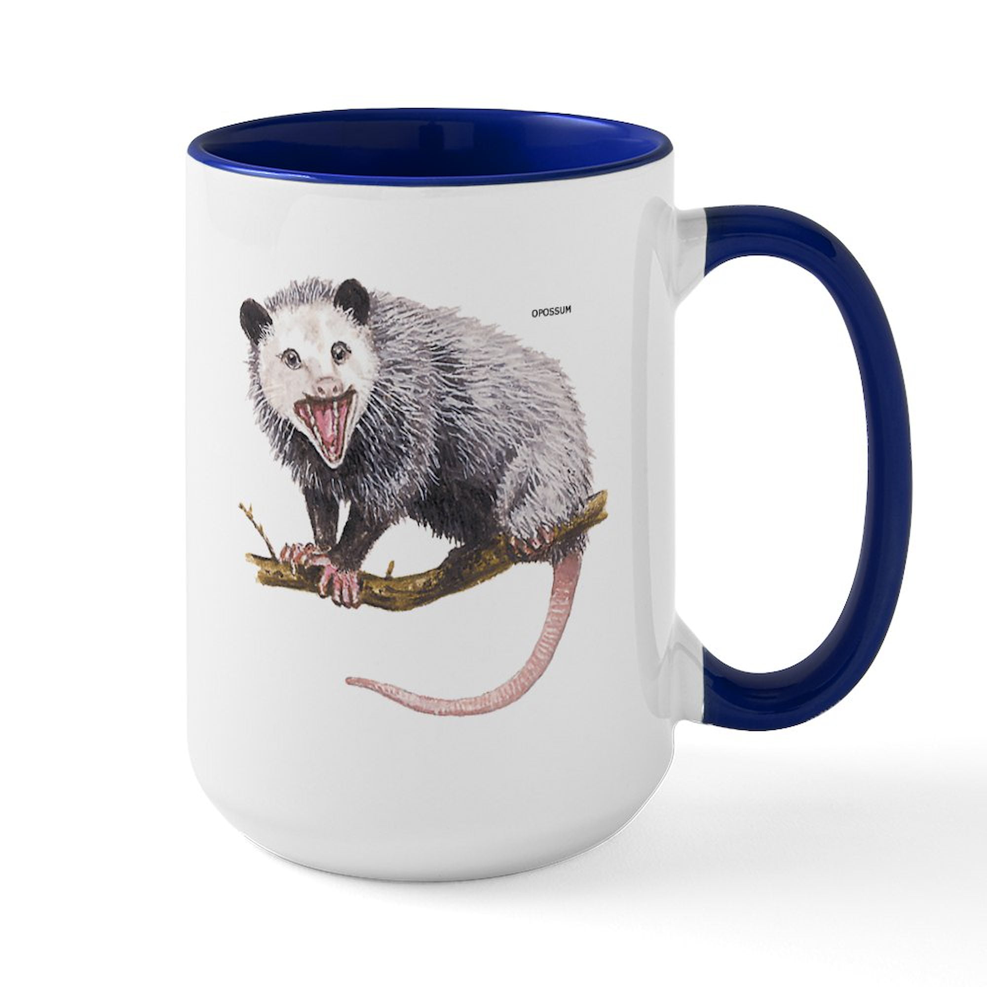 CafePress - Opossum Possum Animal Large Mug - 15 oz Ceramic Large White ...