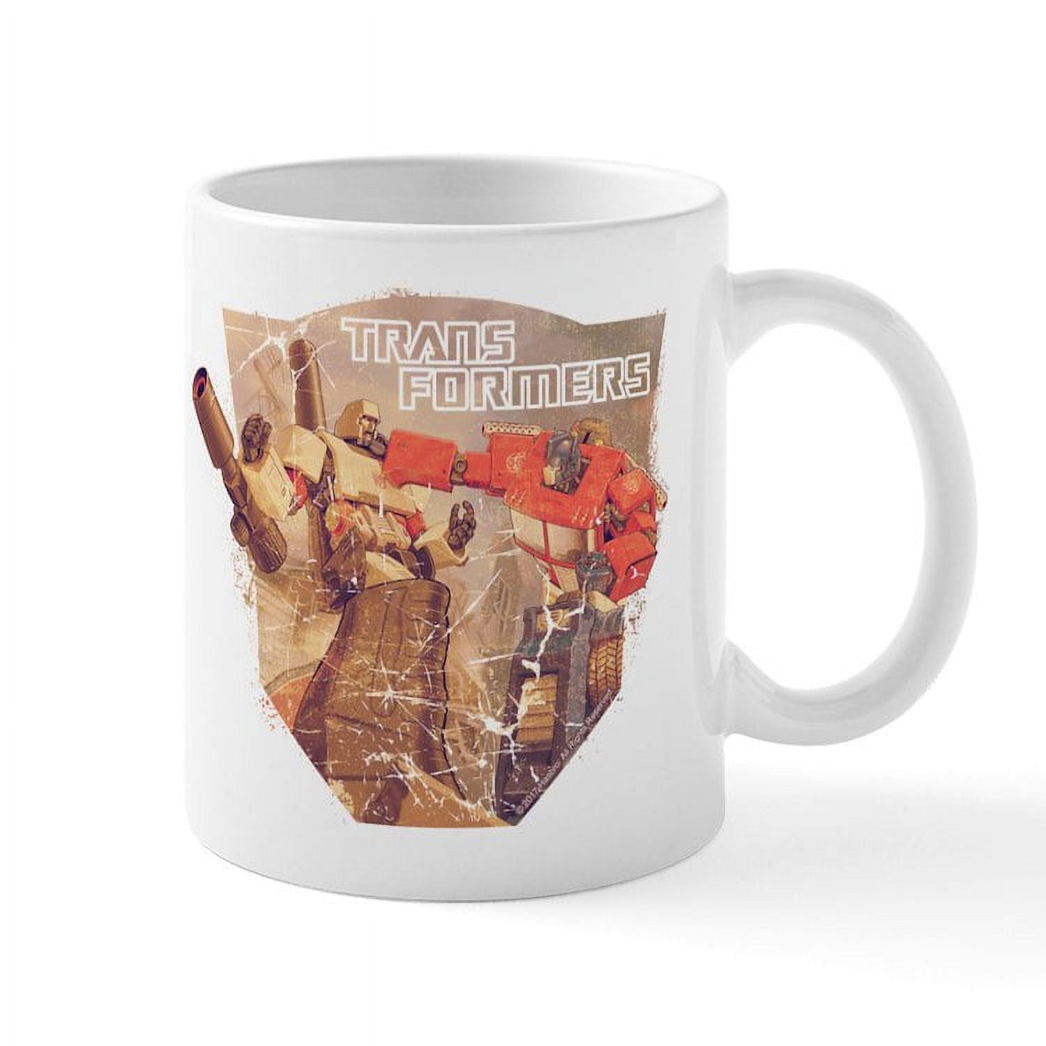 CafePress - Optimus Prime And Megatron Symbol Mugs - 11 oz Ceramic Mug ...