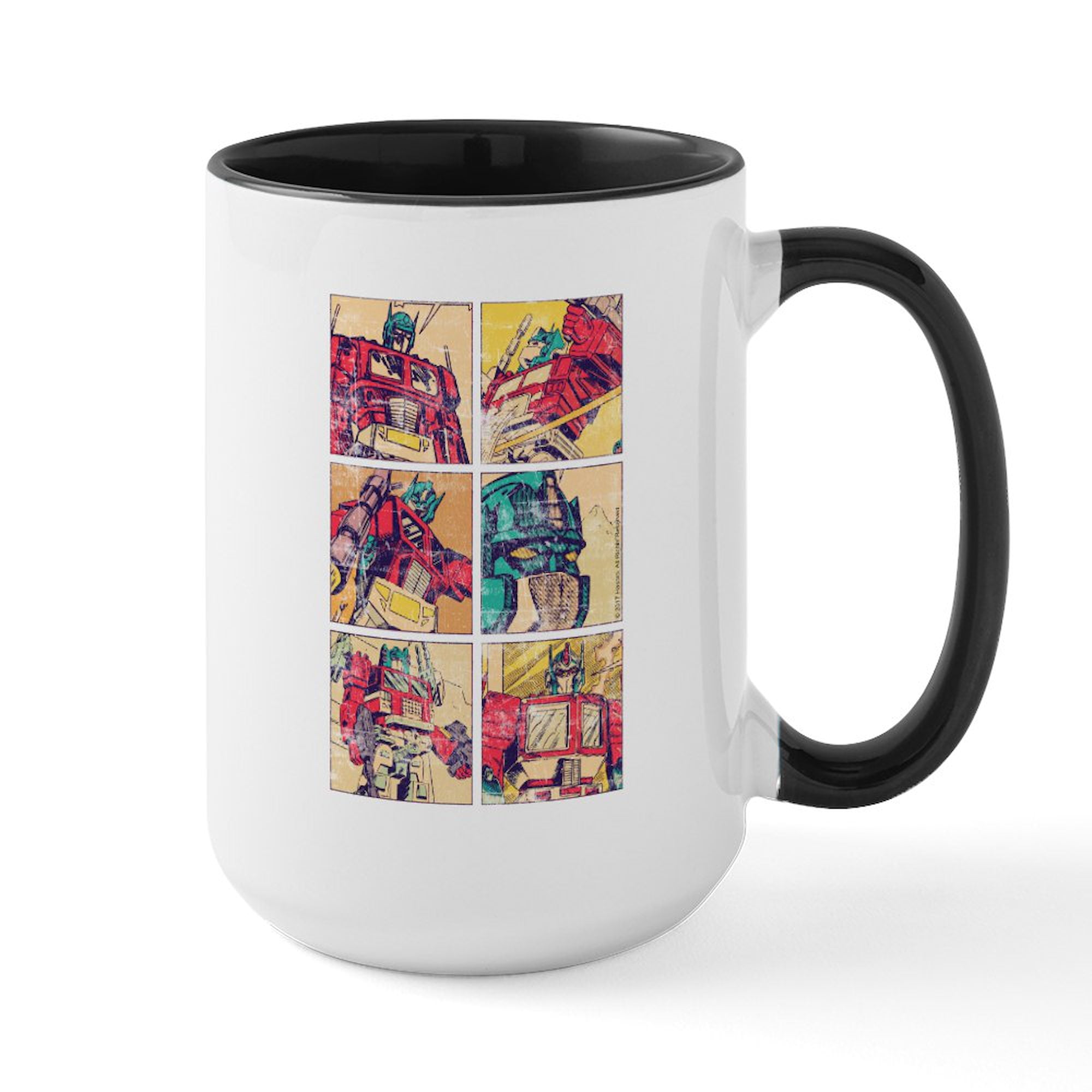 CafePress - Optimus Prime Comic Mugs - 15 oz Ceramic Large White ...