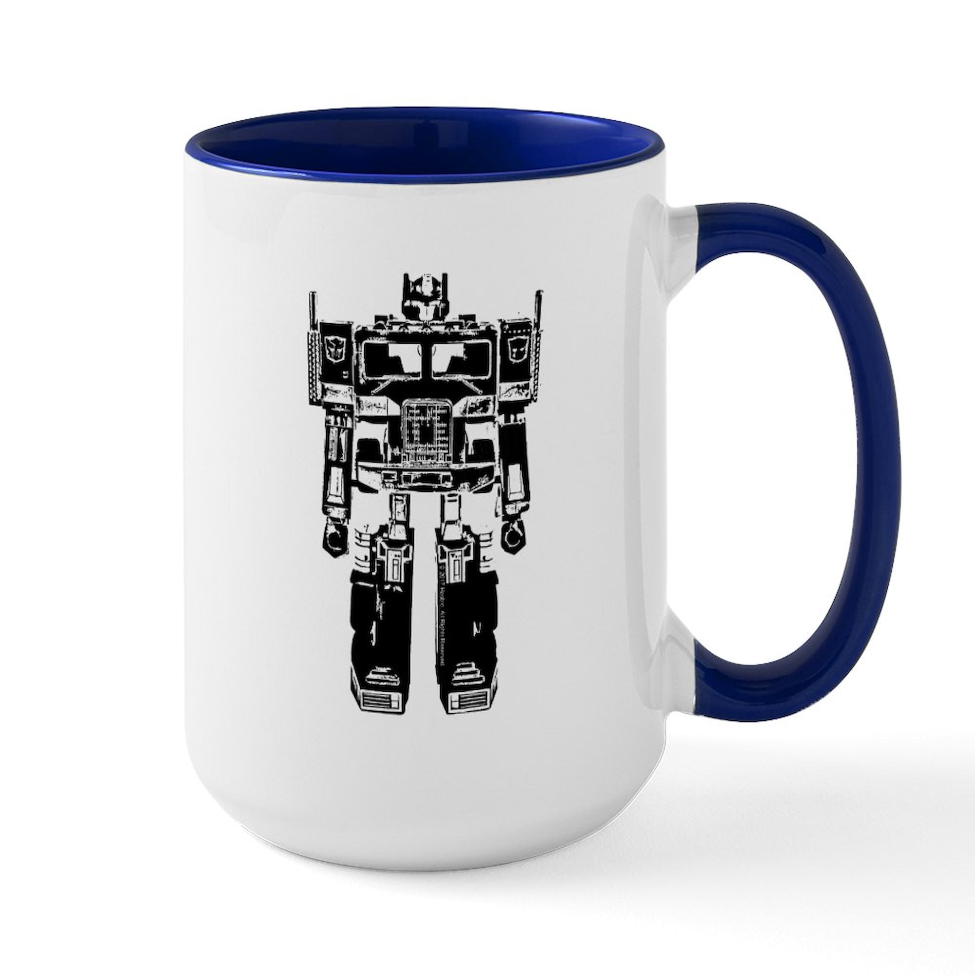 CafePress - Optimus Prime Robot Mugs - 15 oz Ceramic Large White ...