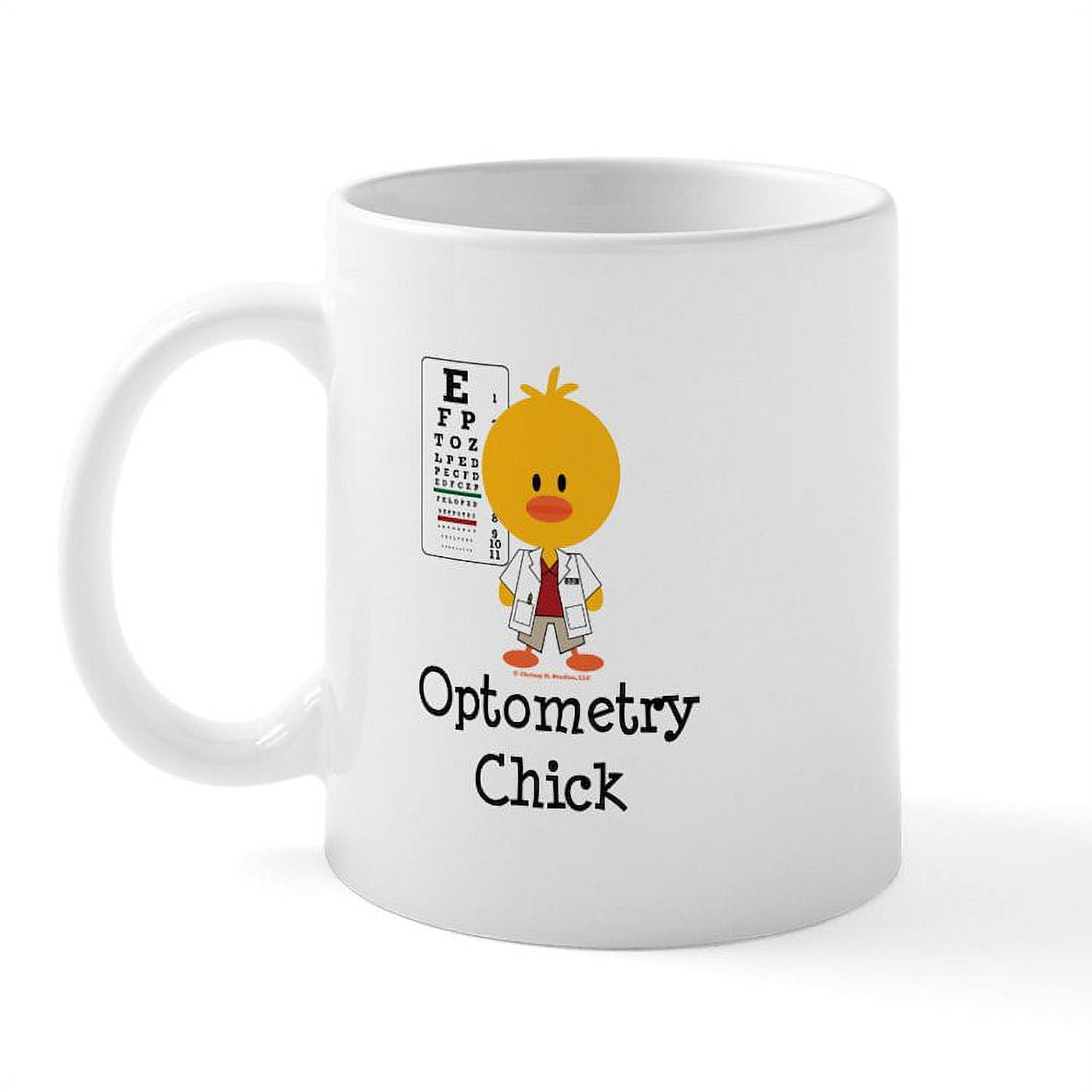 CafePress - Optometry Chick Optometrist Mug - 11 oz Ceramic Mug ...