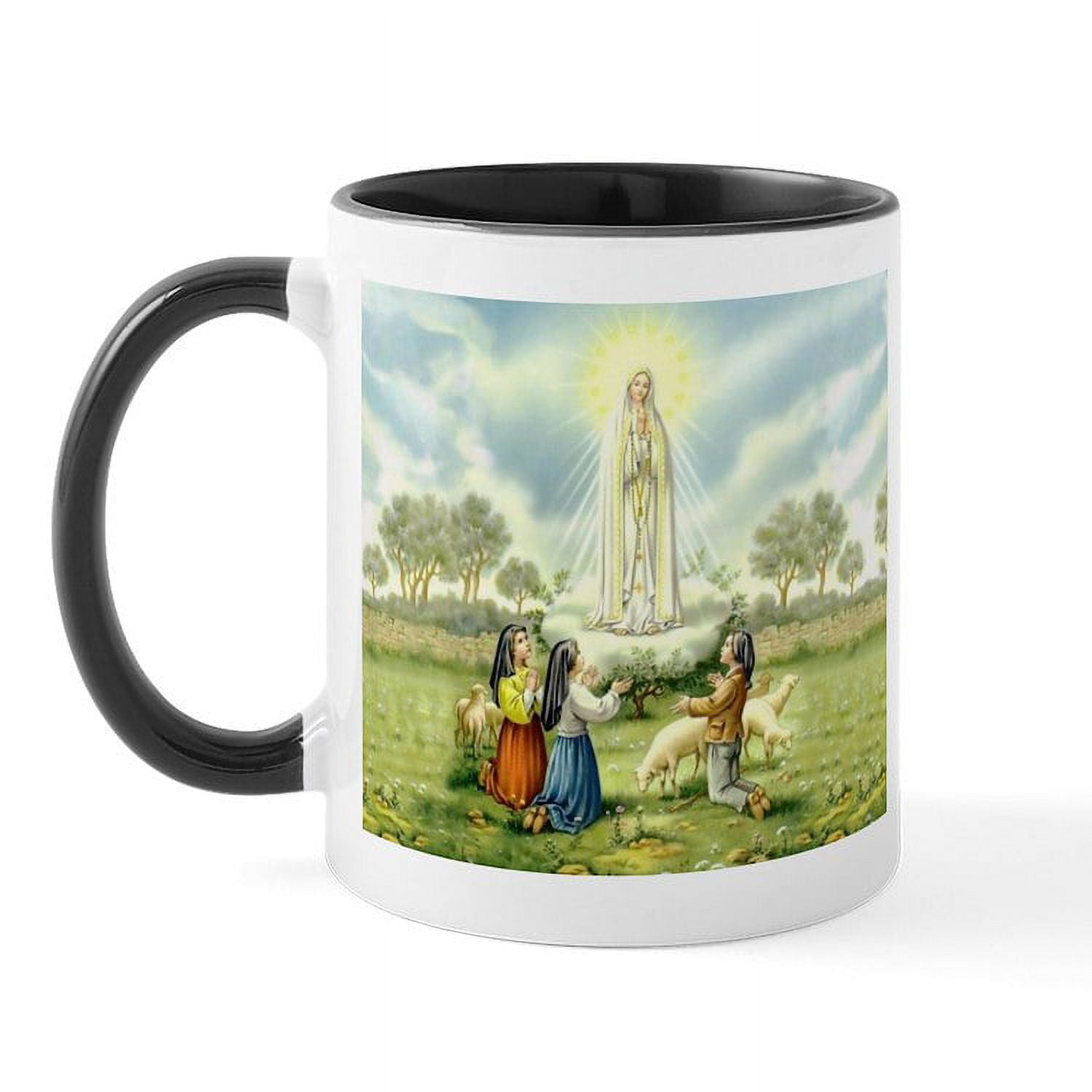 CafePress - Our Lady Of Fatima Mug - 11 oz Ceramic Mug - Novelty Coffee ...