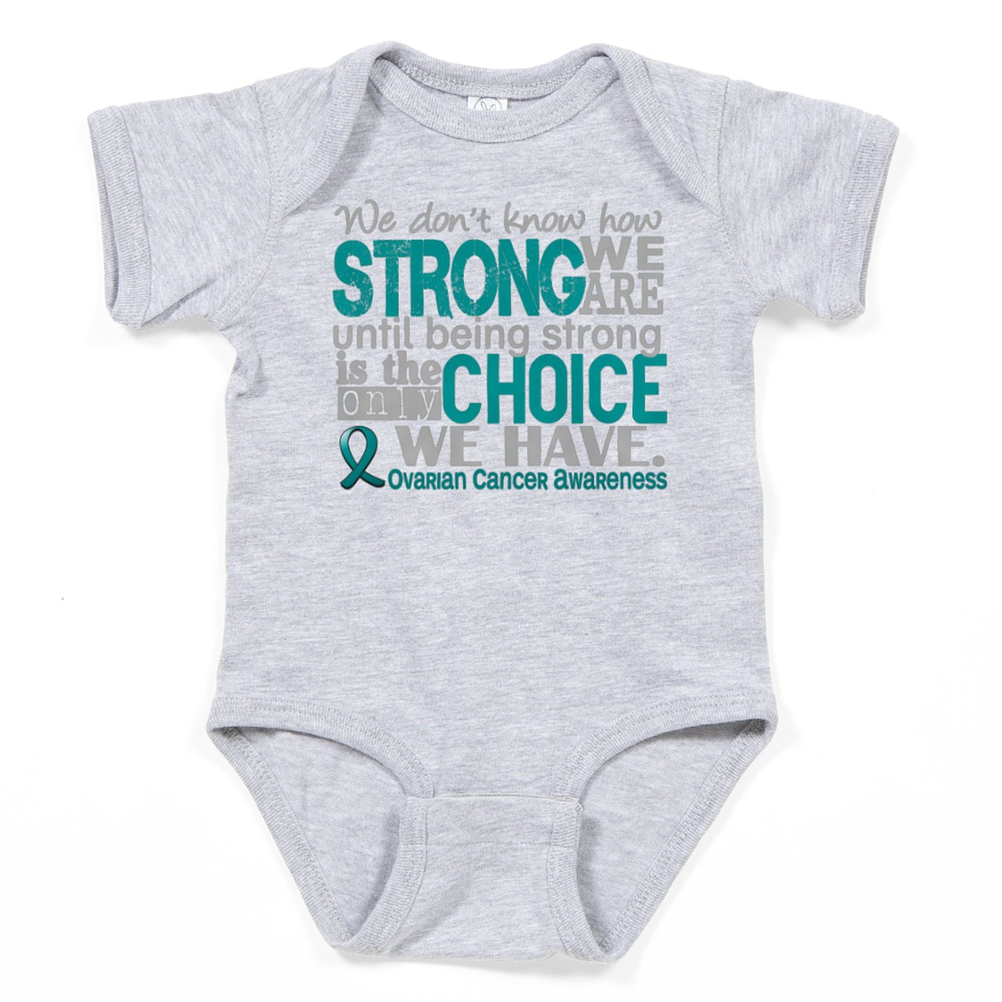 CafePress - Ovarian Cancer Howstrongweare - Cute Infant Bodysuit Baby ...