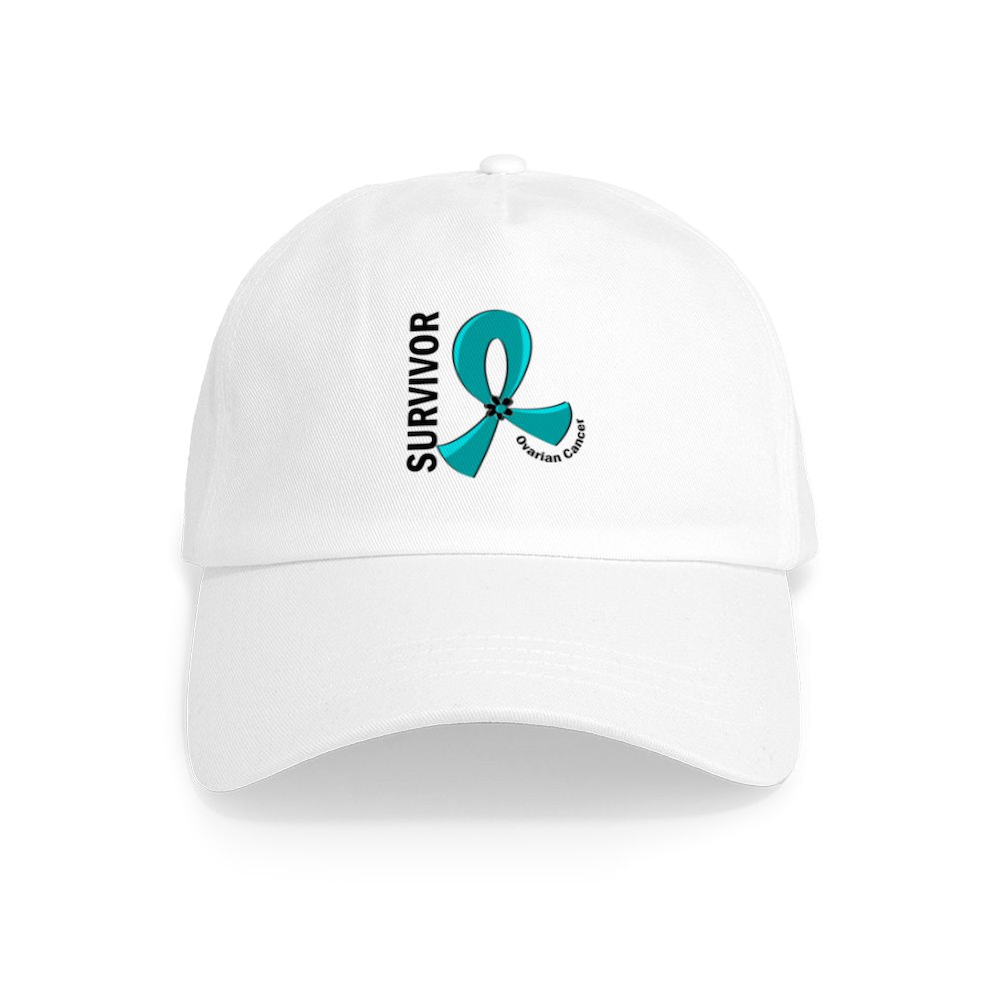 CafePress - Ovarian Cancer Survivor 12 Cap - Adjustable 100% Brushed ...