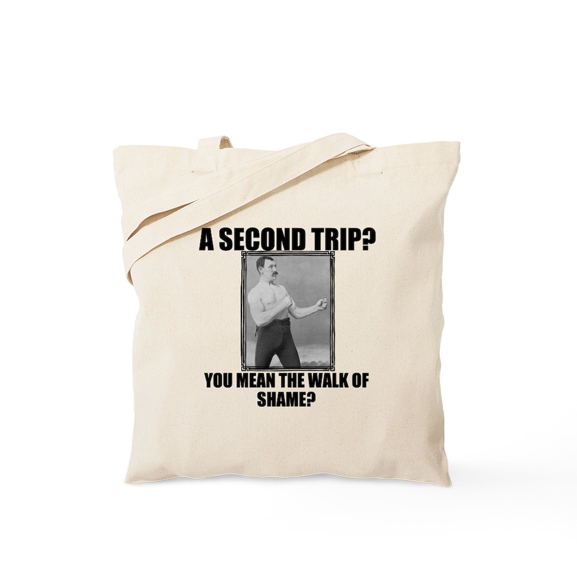 CafePress - Overly Manly Man Grocery Bag Tote Bag - Natural Canvas Tote ...