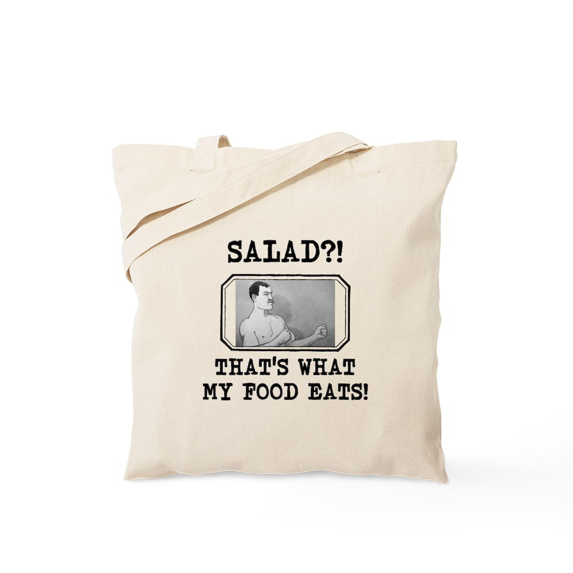 CafePress - Overly Manly Man Salad Tote Bag - Unisex Canvas Tote Bag ...