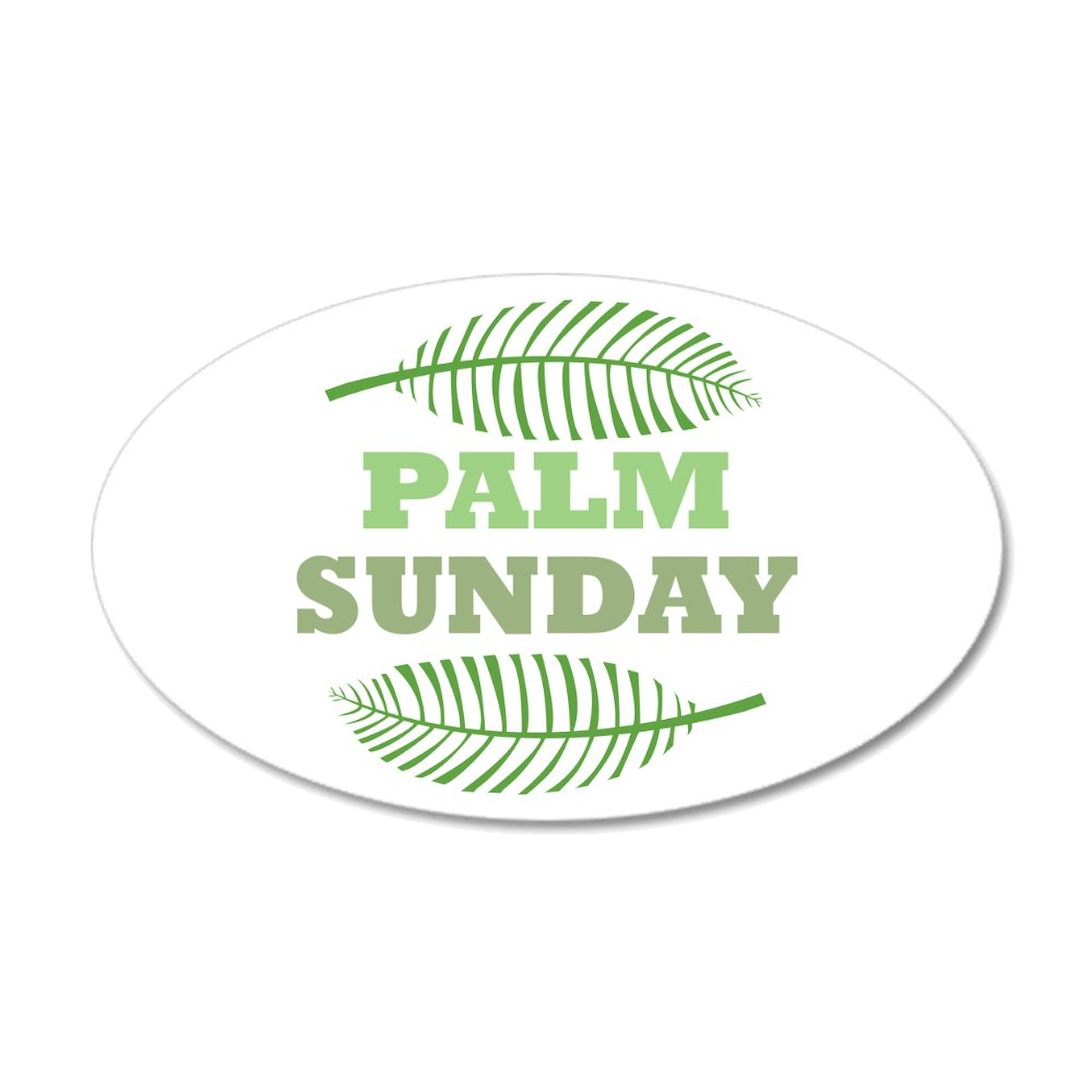 CafePress - Palm Sunday Wall Decal - 35x21 Oval Wall Decal - Walmart.com