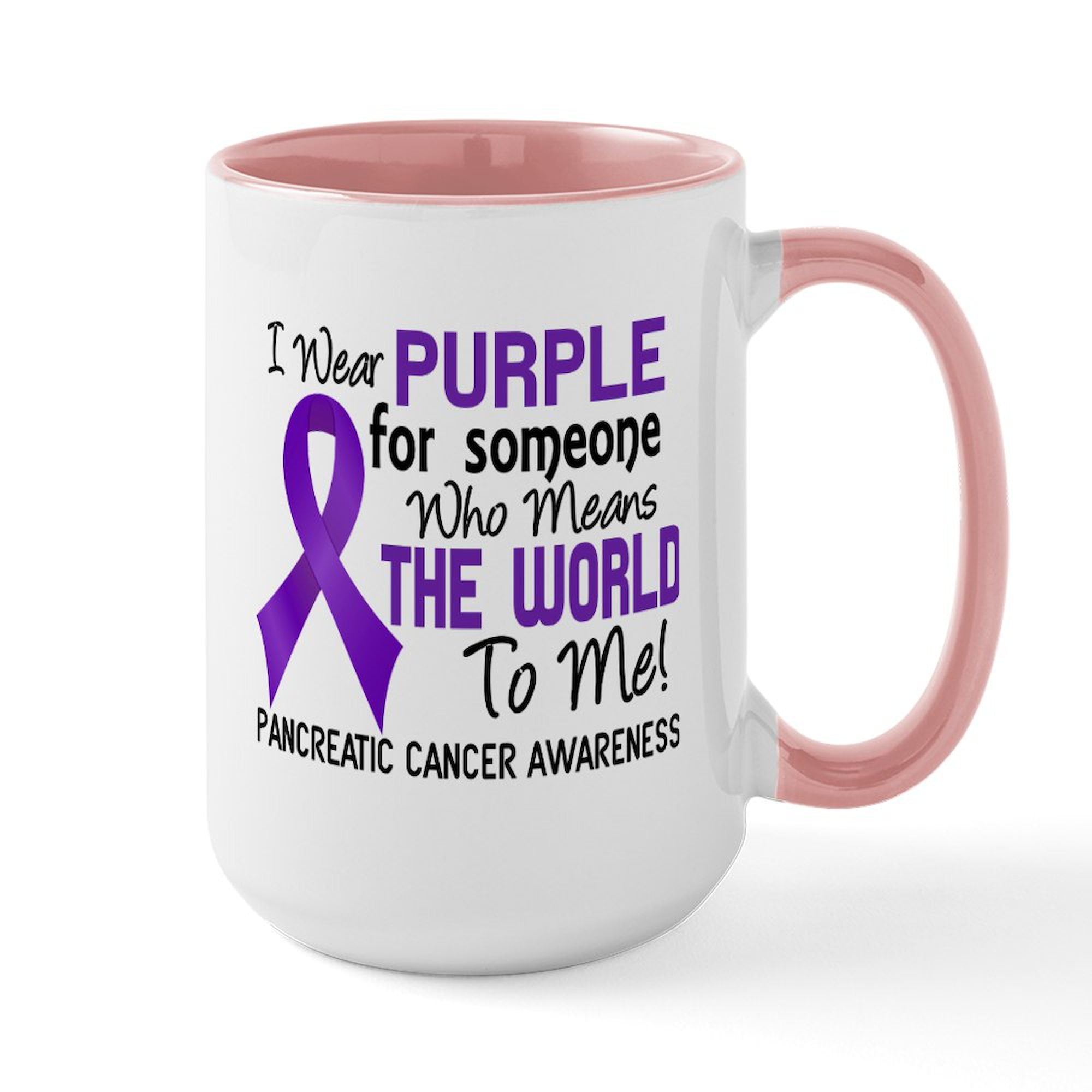 CafePress - Pancreatic Cancer Meansworldtome2 Large Mug - 15 oz Ceramic ...