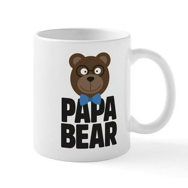 CafePress - Papa Bear Mug - 11 oz Ceramic Mug - Novelty Coffee Tea Cup ...