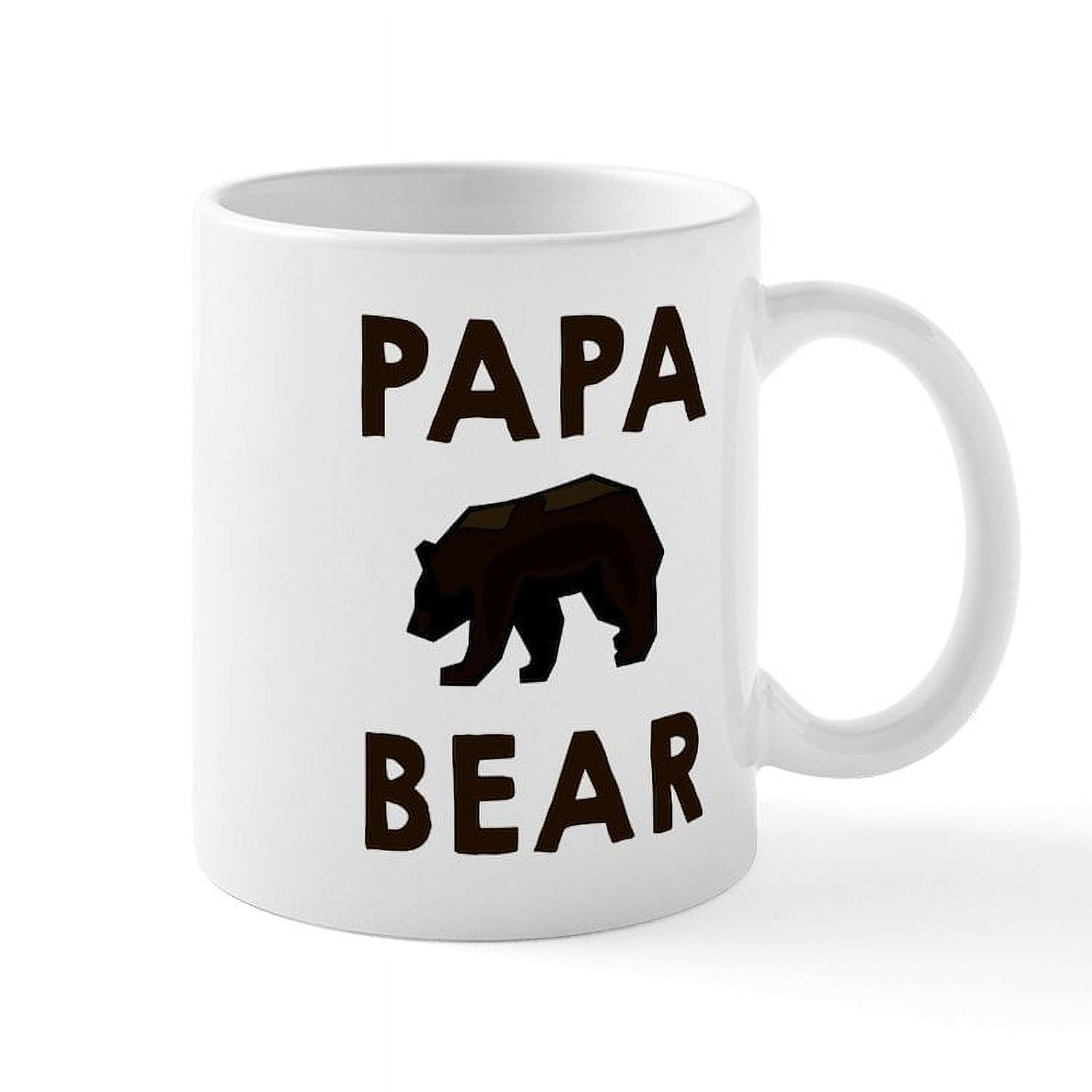 CafePress - Papa Bear Mugs - 11 oz Ceramic Mug - Novelty Coffee Tea Cup ...