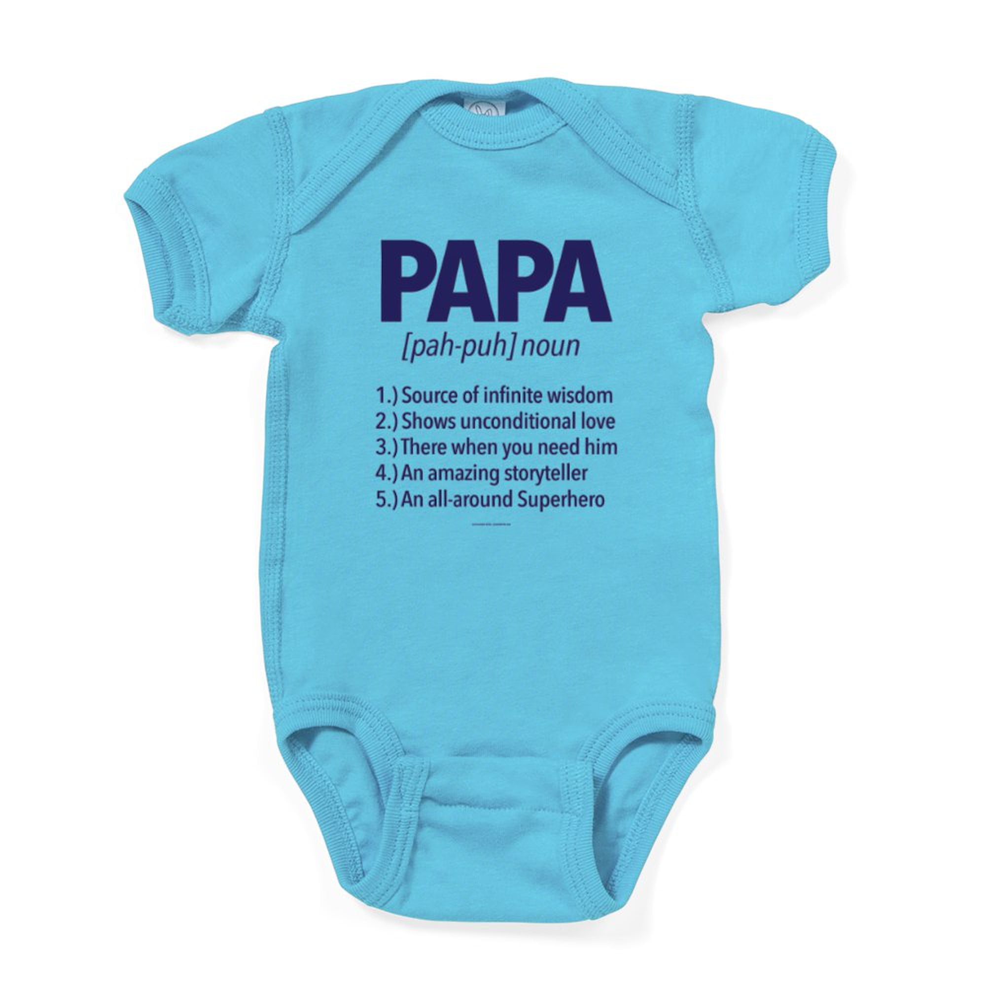CafePress - Papa Noun Definition - Cute Infant Bodysuit Baby Romper ...