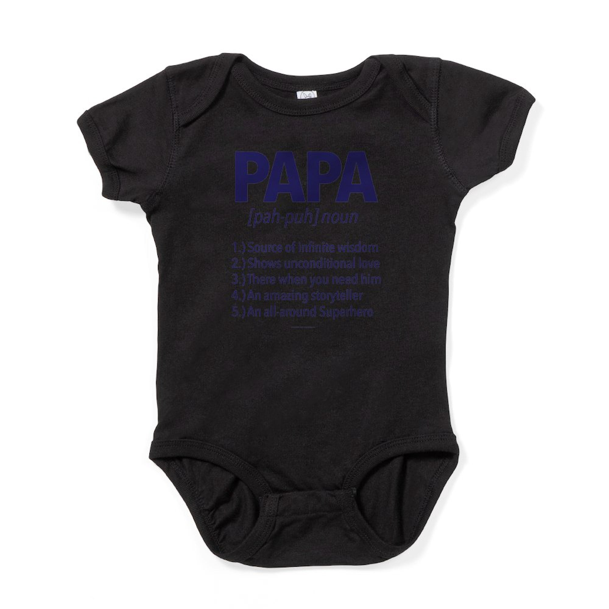 CafePress - Papa Noun Definition - Cute Infant Bodysuit Baby Romper ...
