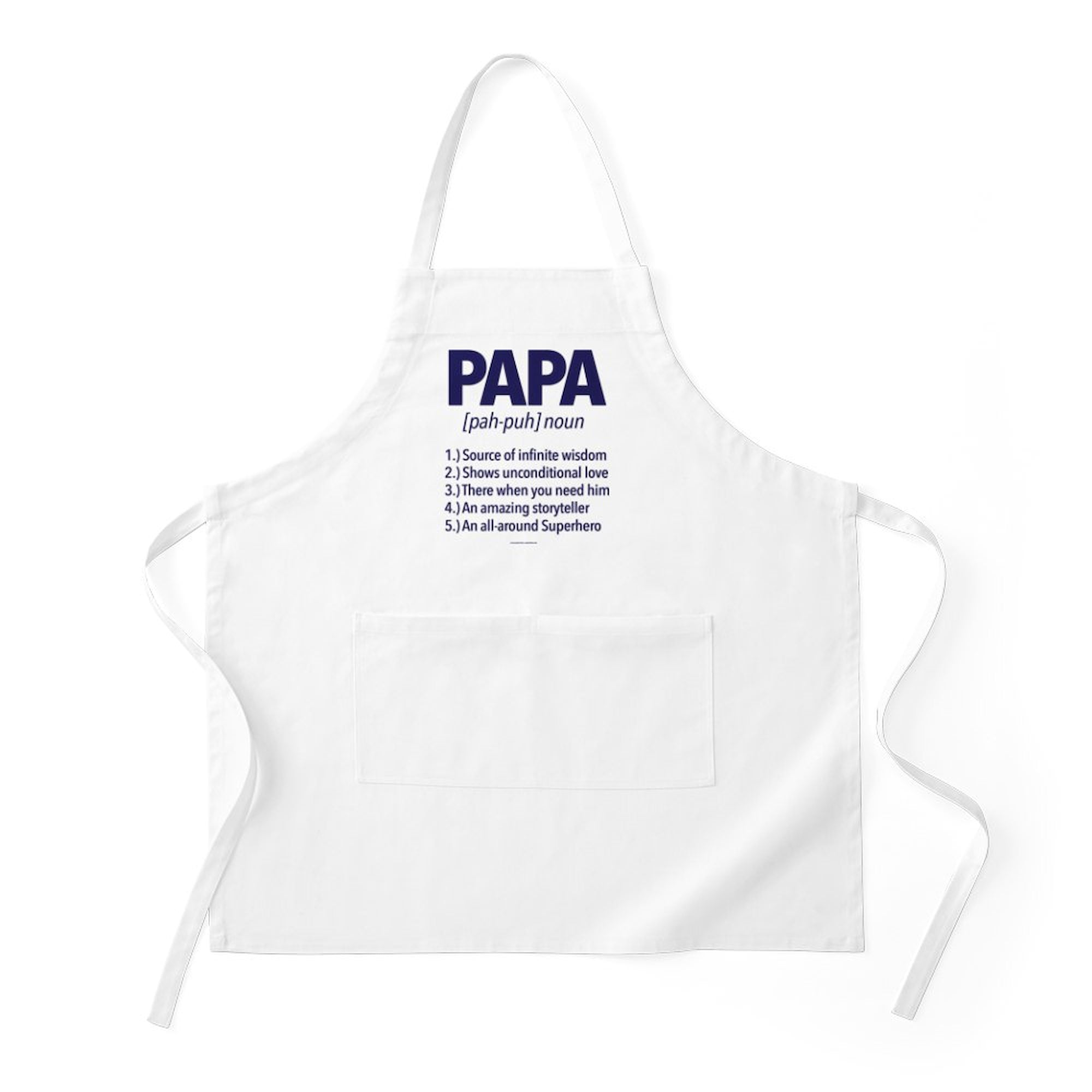CafePress - Papa Noun Definition - Kitchen Apron with Pockets, Grilling ...