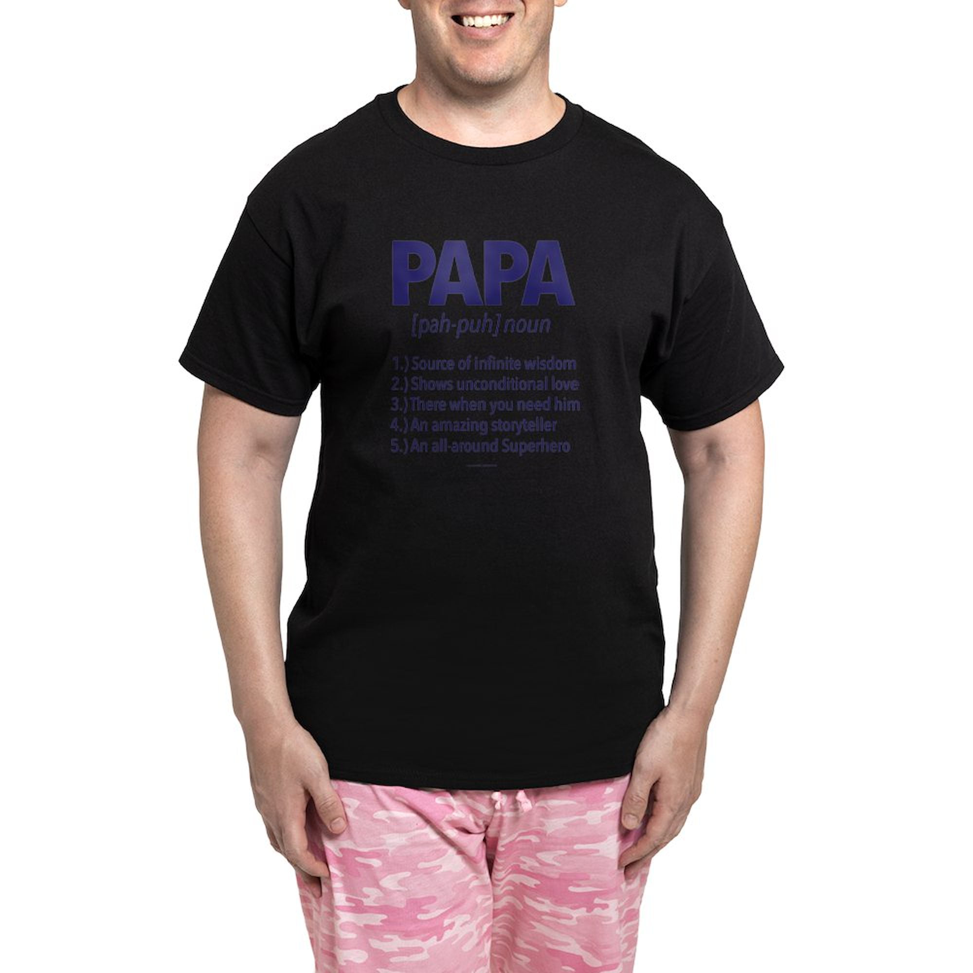 CafePress - Papa Noun Definition Men's Light Pajamas - Men's Dark Loose ...