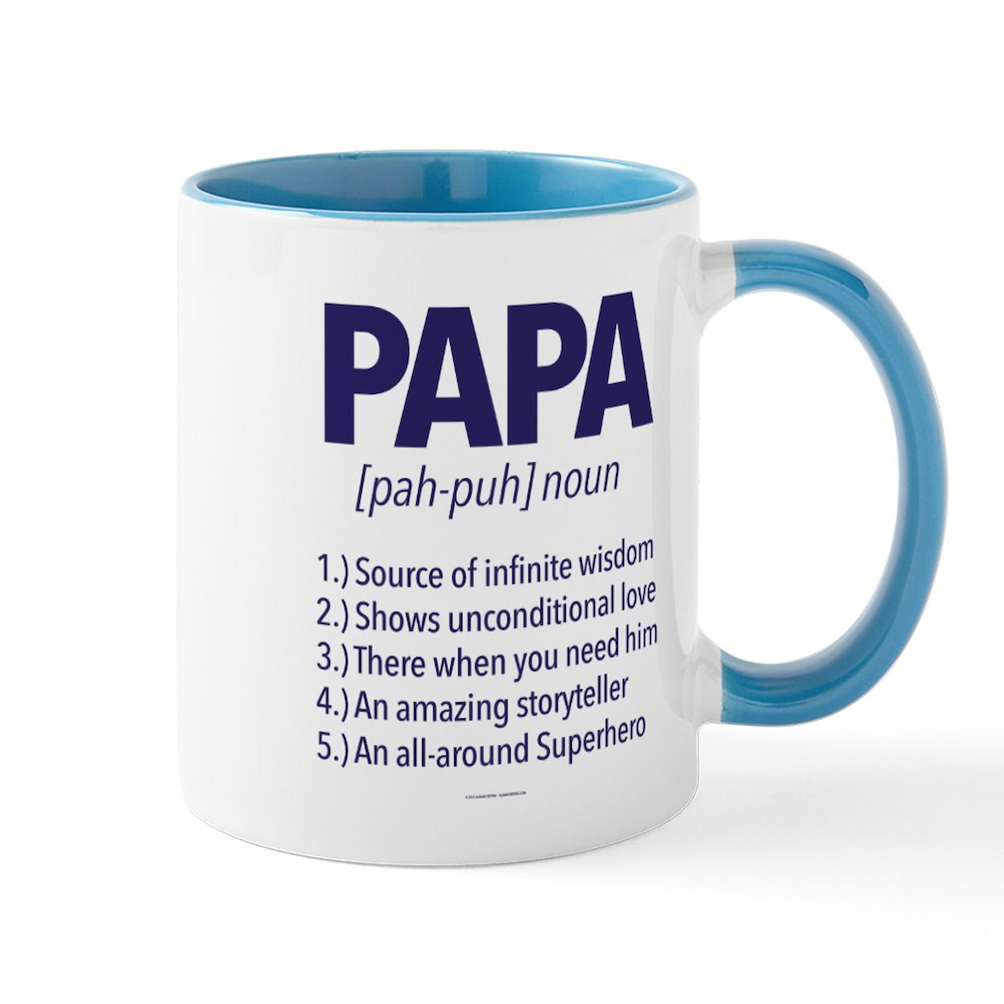 CafePress - Papa Noun Definition Mugs - 11 oz Ceramic Mug - Novelty ...