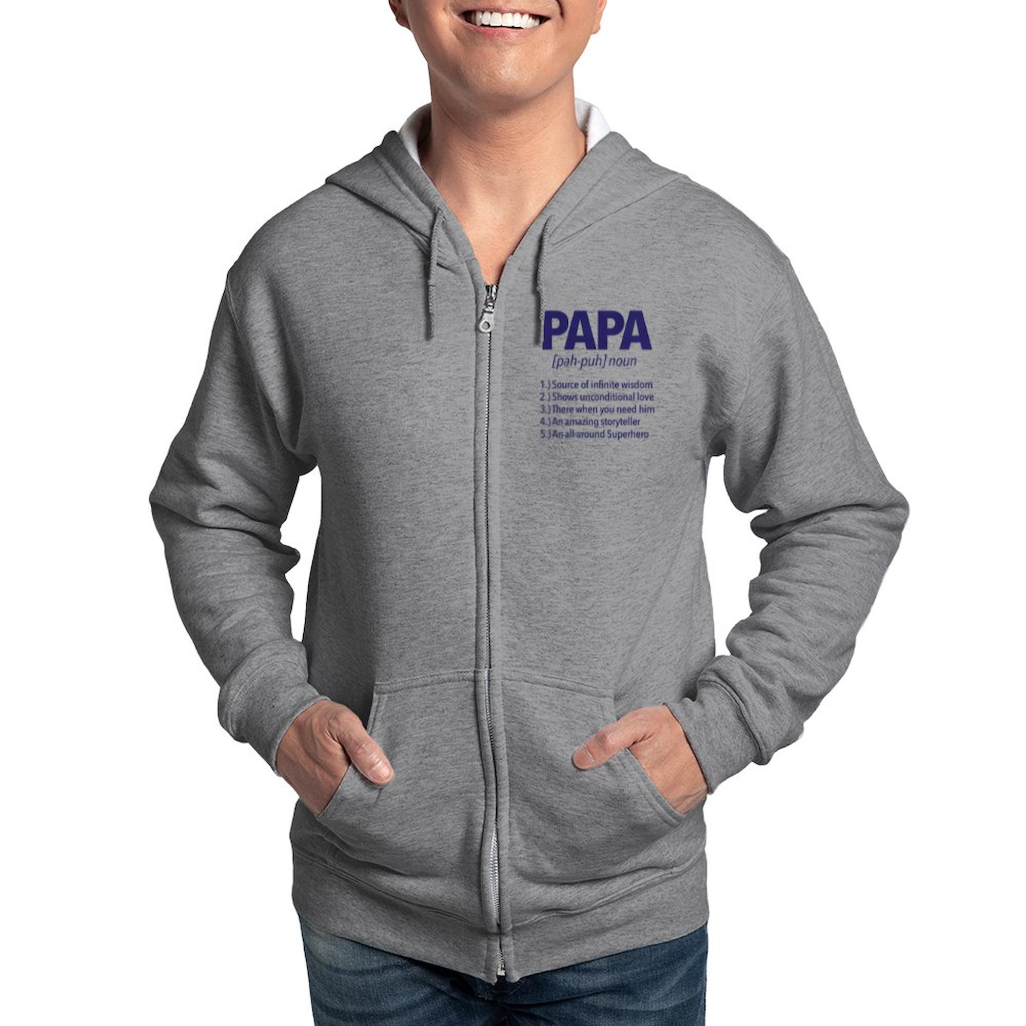 CafePress - Papa Noun Definition Zip Hoodie - Zip Hoodie, Classic ...
