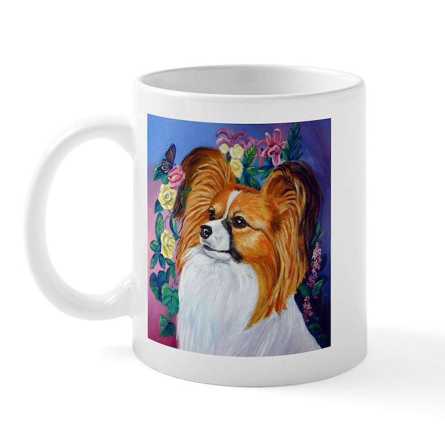 CafePress - Papillon Dog Lovely Mug - 11 oz Ceramic Mug - Novelty ...