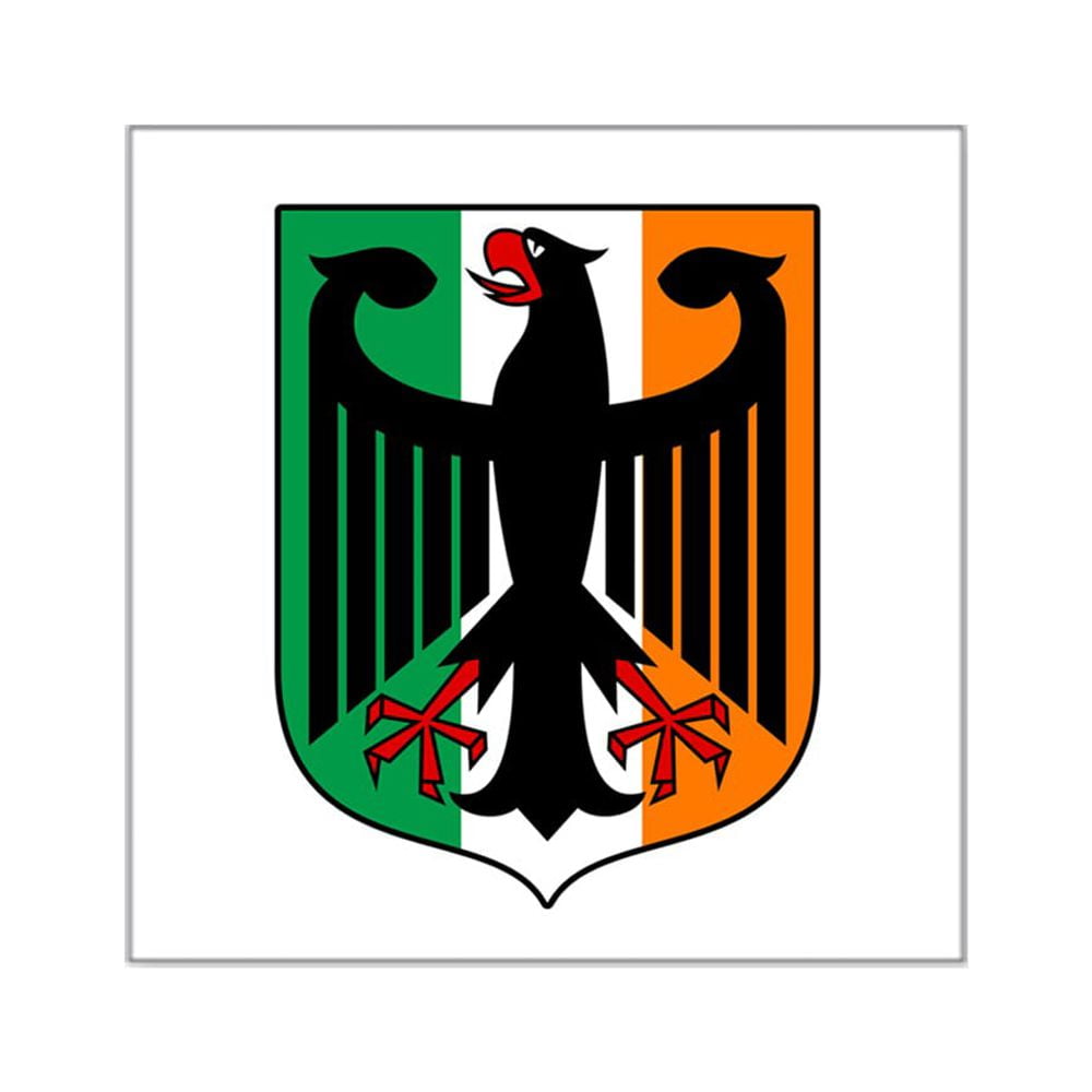 CafePress - Patriotic German Irish Heritage Sticker - Square Sticker 3 ...