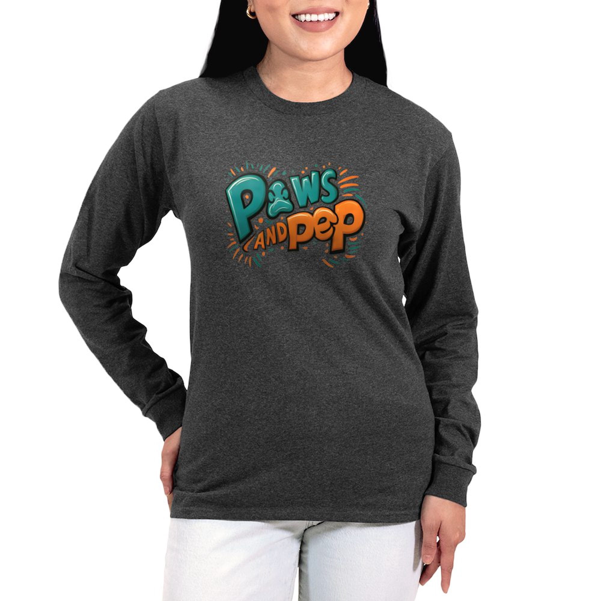CafePress - Paws Ans Pep Women's Long Sleeve T Shirt - Women's Long ...