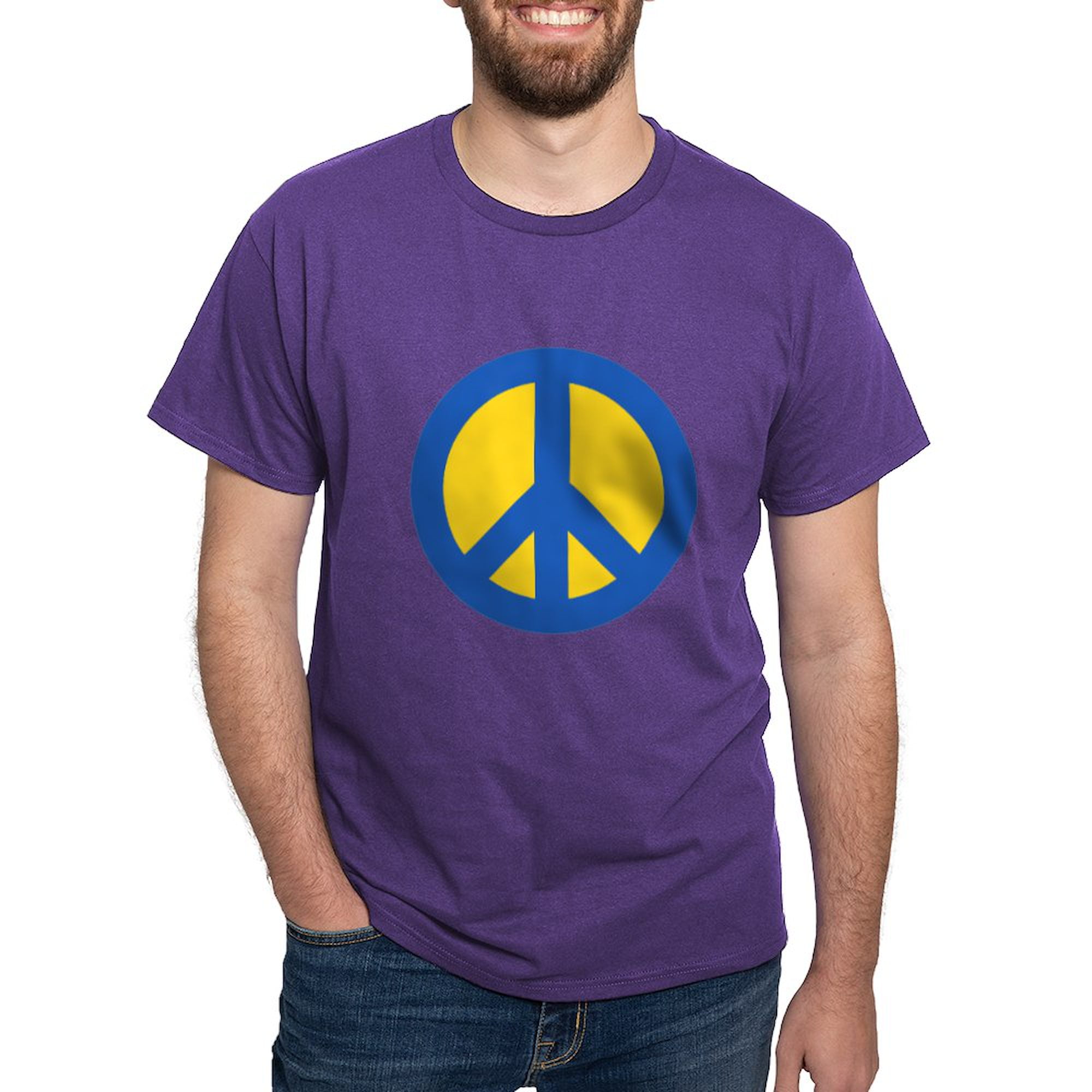 CafePress - Peace Ukraine Men's Value T Shirt - Men's Classic Graphic ...