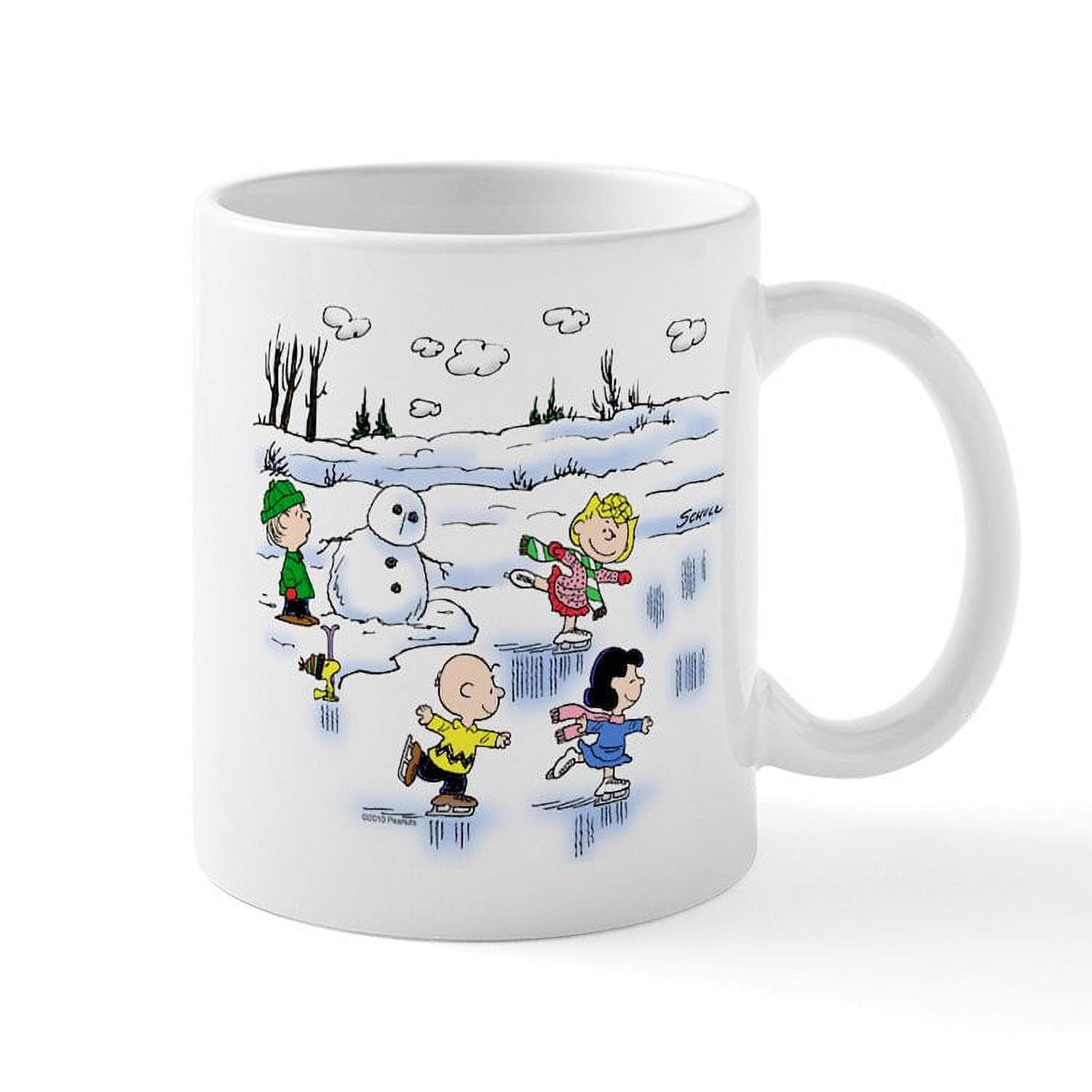 CafePress - Peanut Gang Snow Scene Ceramic Mug - 11 oz Ceramic Mug ...