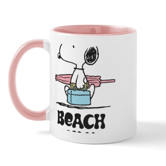 CafePress - Peanuts Beach Bum 11 Oz Ceramic Mug - 11 oz Ceramic Mug ...