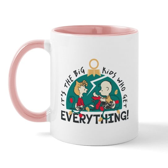 CafePress - Peanuts Big Kids Get Everything 11 Oz Ceramic Mug - 11 oz ...