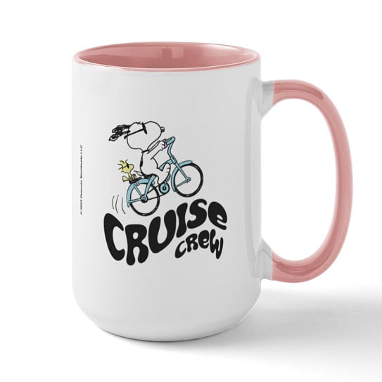CafePress - Peanuts Cruise Crew Mugs - 15 oz Ceramic Large Novelty Mug ...