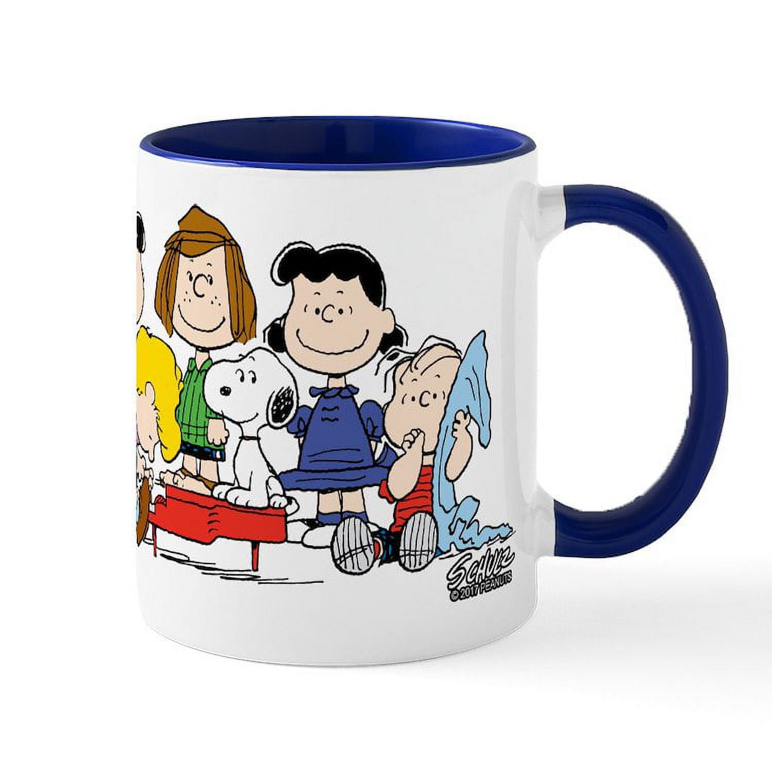 CafePress - Peanuts Gang Music Mugs - 11 oz Ceramic Mug - Novelty ...