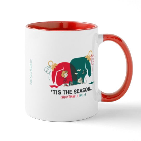 CafePress - Peanuts Tis The Season 11 Oz Ceramic Mug - 11 oz Ceramic ...