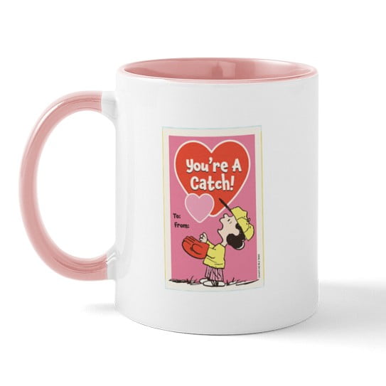 CafePress - Peanuts You're A Catch! 11 Oz Ceramic Mug - 11 oz Ceramic ...