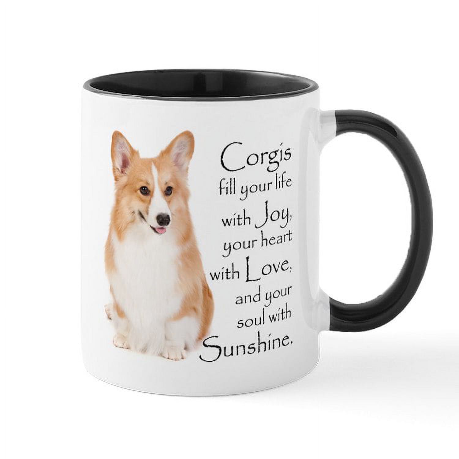 CafePress - Pembroke Corgi Mug - 11 oz Ceramic Mug - Novelty Coffee Tea ...