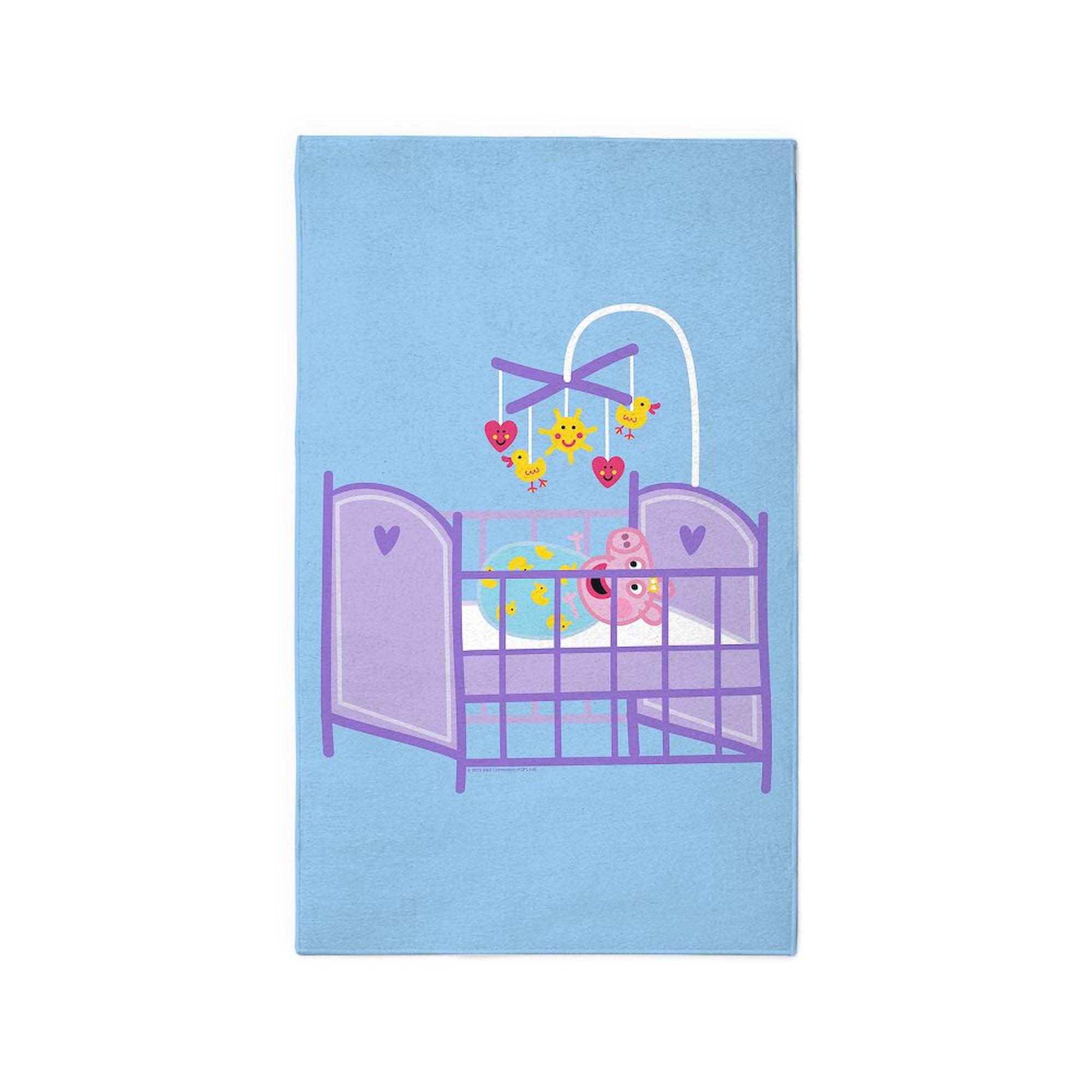 CafePress - Peppa Pig: Crib Giggles - 3'x5' Decorative Area Rug, Fabric ...