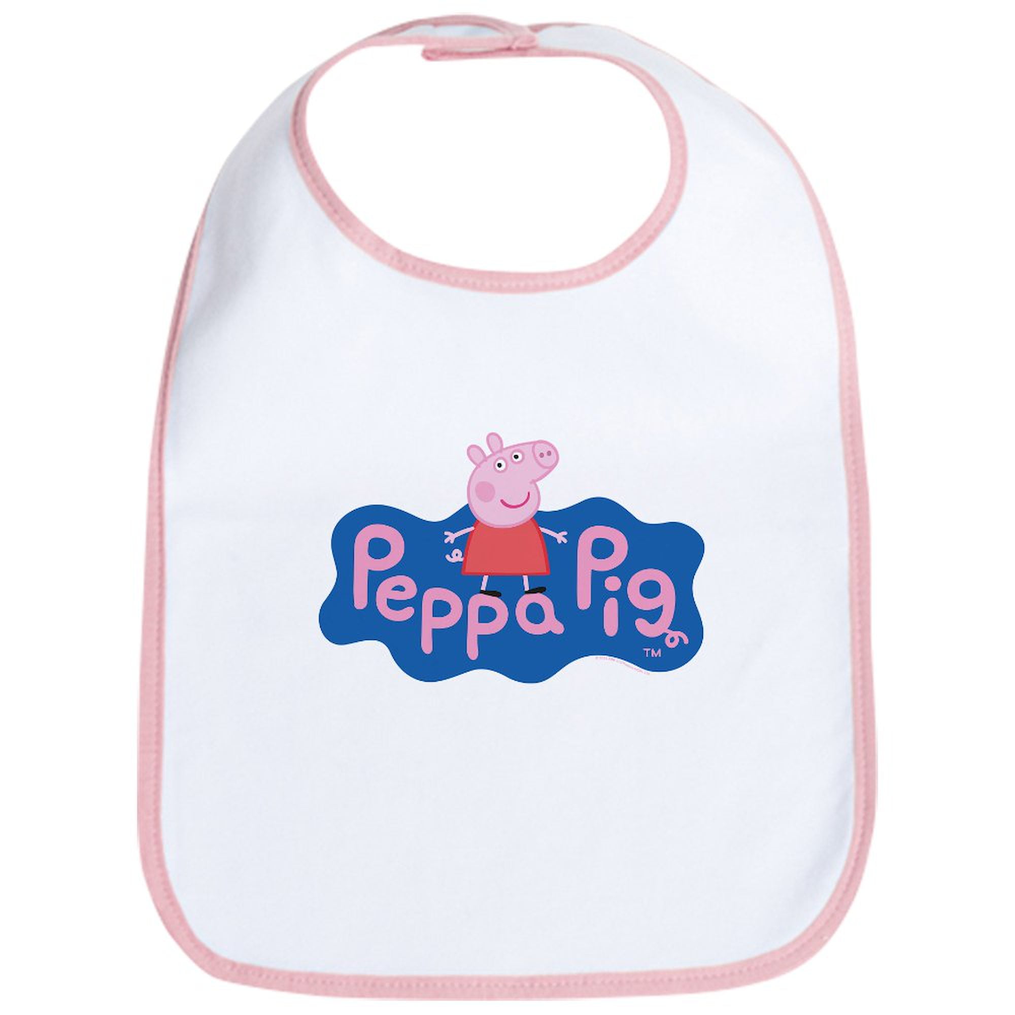 CafePress - Peppa Pig - Cute Cotton Cloth Baby Bib, Toddler Bib ...