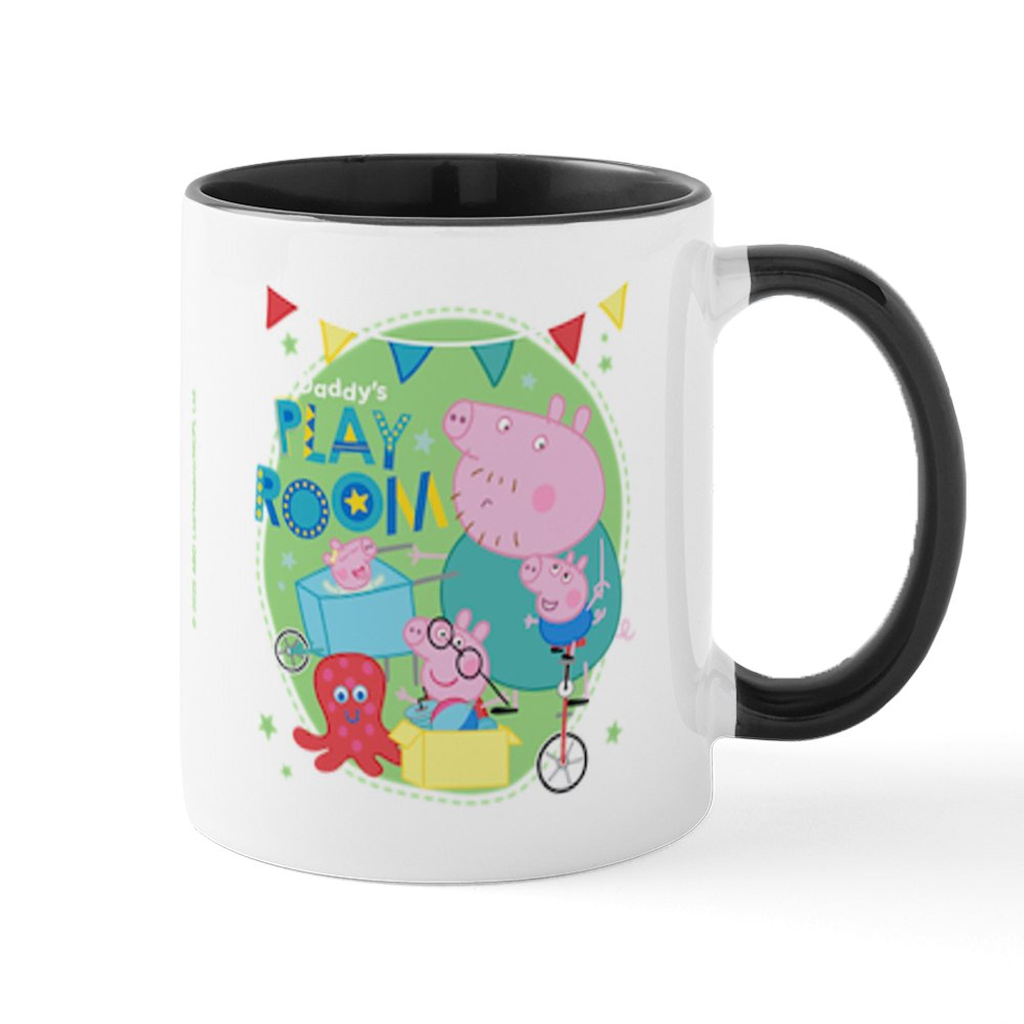 CafePress - Peppa Pig: Daddy's Play Room - 11 oz Ceramic Mug - Novelty ...