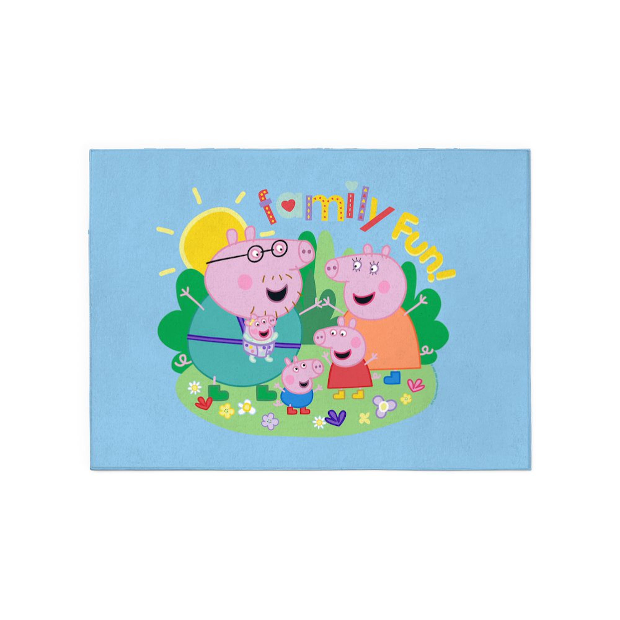 CafePress - Peppa Pig: Family Fun! - 5'x7'Area Rug - Walmart.com