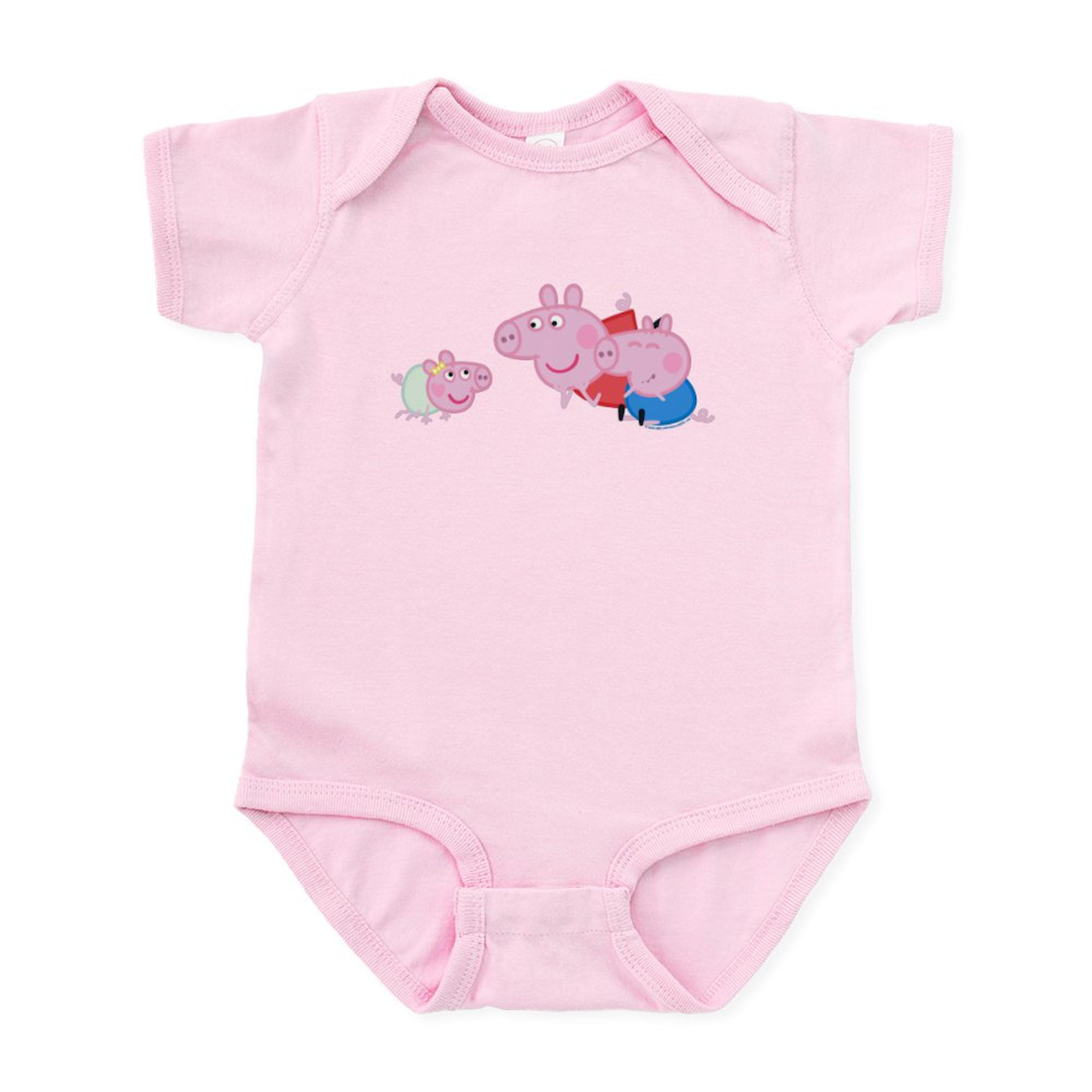 CafePress - Peppa Pig: Learning To Crawl - Baby Light Bodysuit, Size ...