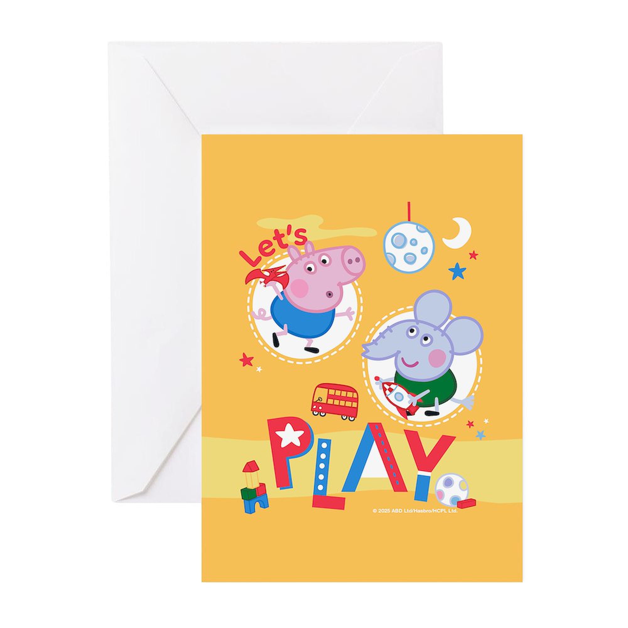 CafePress - Peppa Pig: Let's Play - Greeting Card (20-pack), Note Card ...