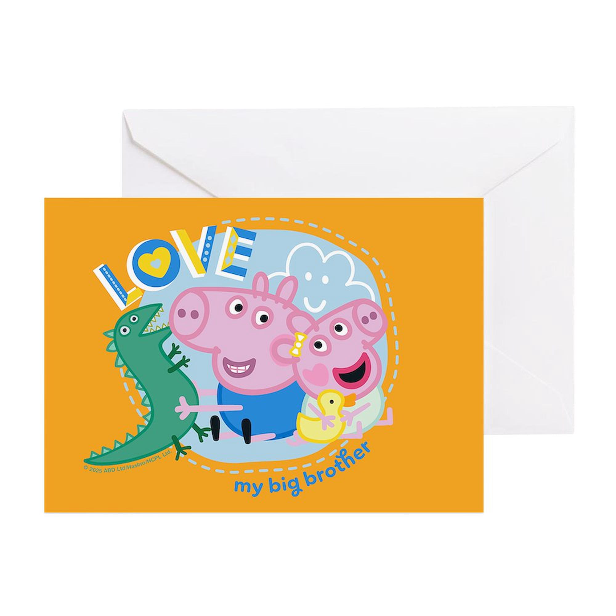 CafePress - Peppa Pig: Love My Big Brother - Greeting Card (20-pack ...